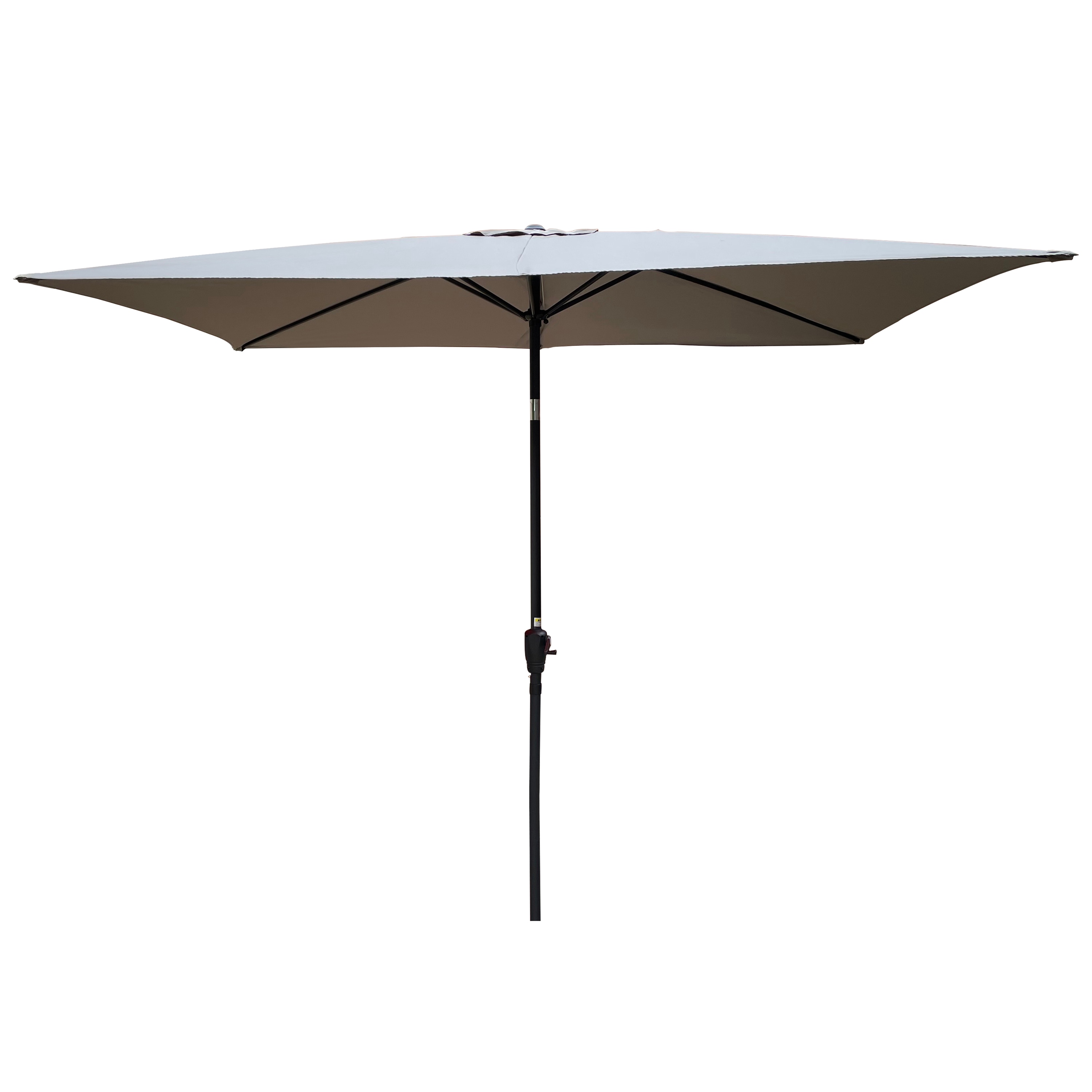 9-ft Steel Gray Push-button Tilt Garden Patio Umbrella in the Patio ...