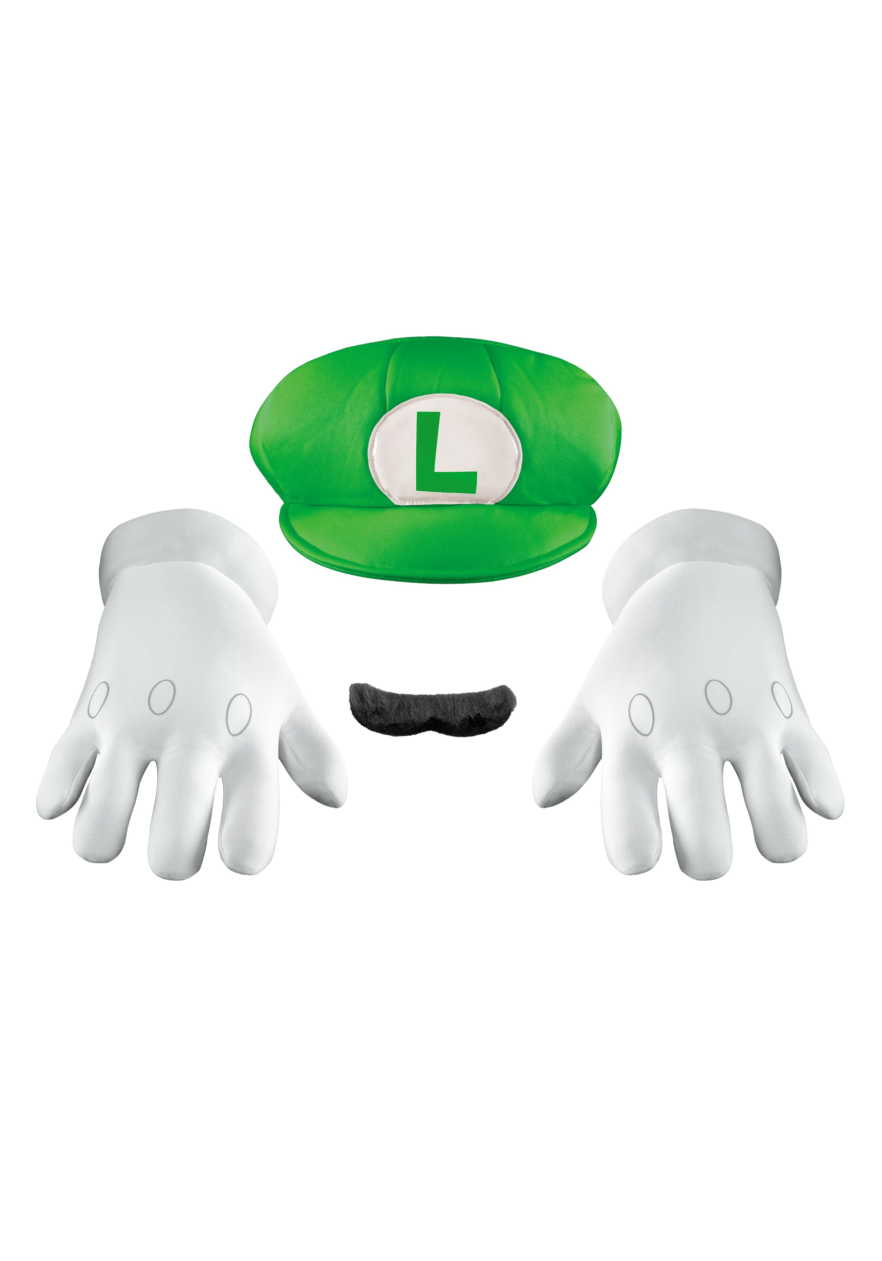 Disguise Super Mario Bros. Luigi Accessory Costume Adult Kit Luigi ...