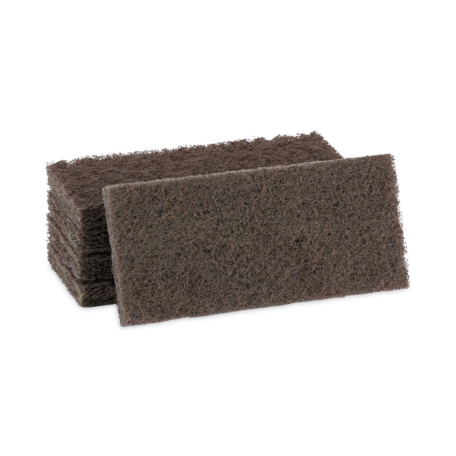 Boardwalk Heavy Duty Scour Pad 4.63 x 10 Brown 20 per Carton in the ...