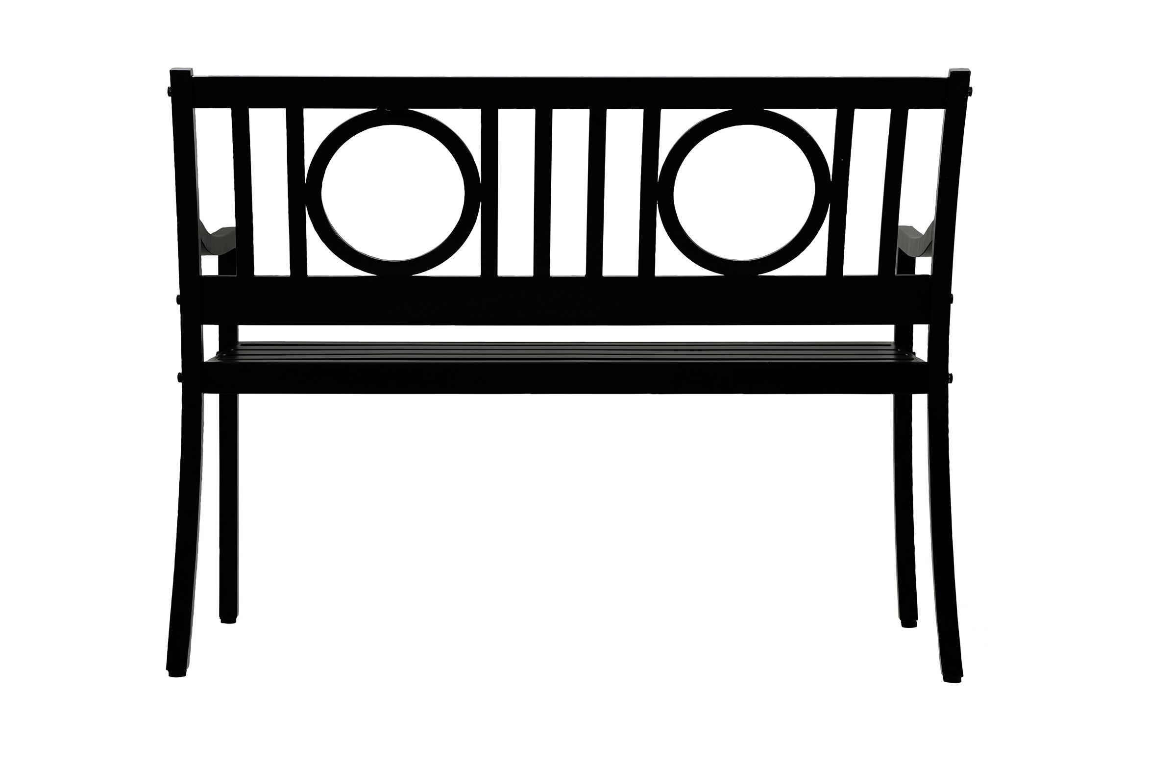 Carolina Cottage Modern Black Accent Bench 24-Inches x 24-Inches x 35 ...
