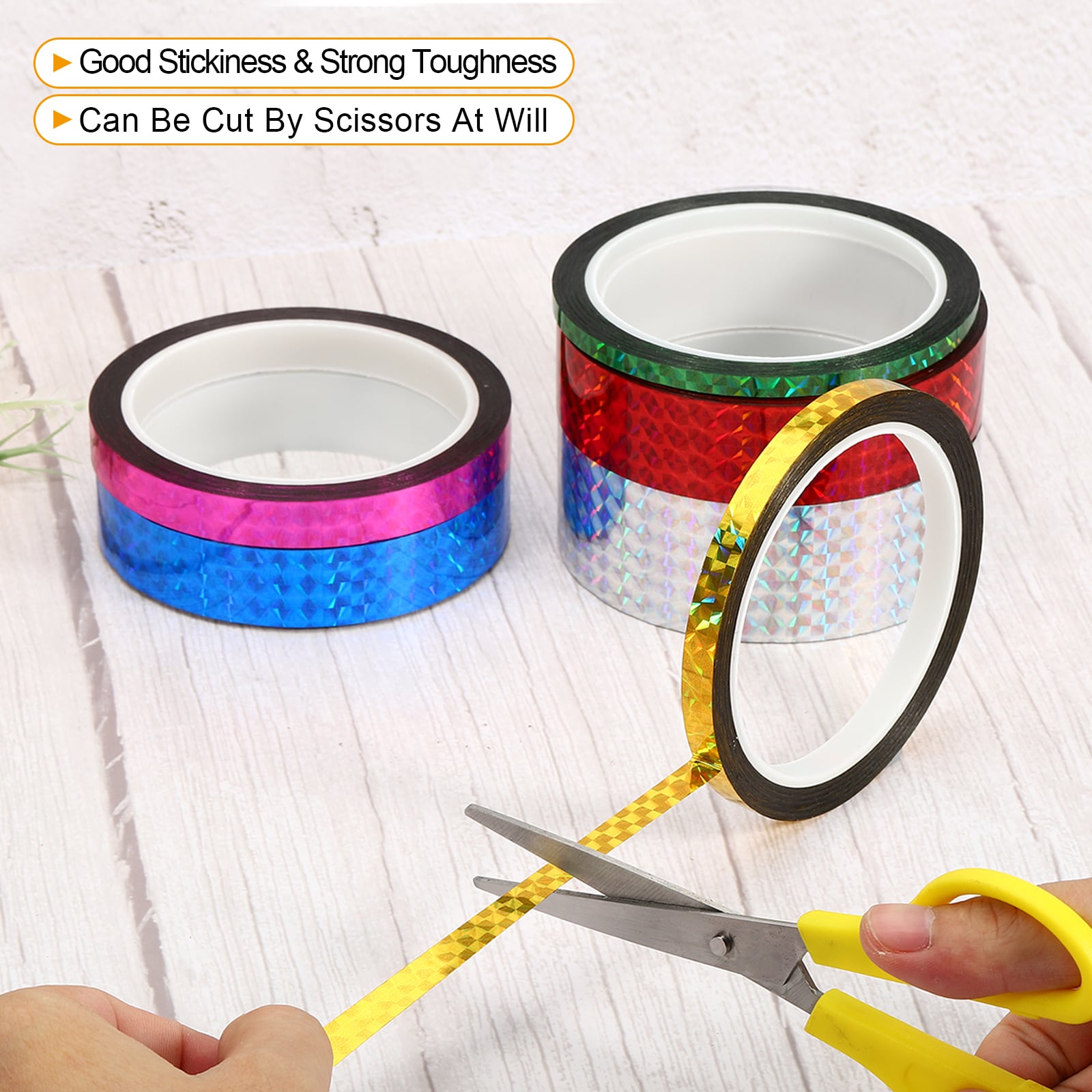 PATIKIL Prism Tape 1inch x 55 Yards Holographic Metalized Reflective ...