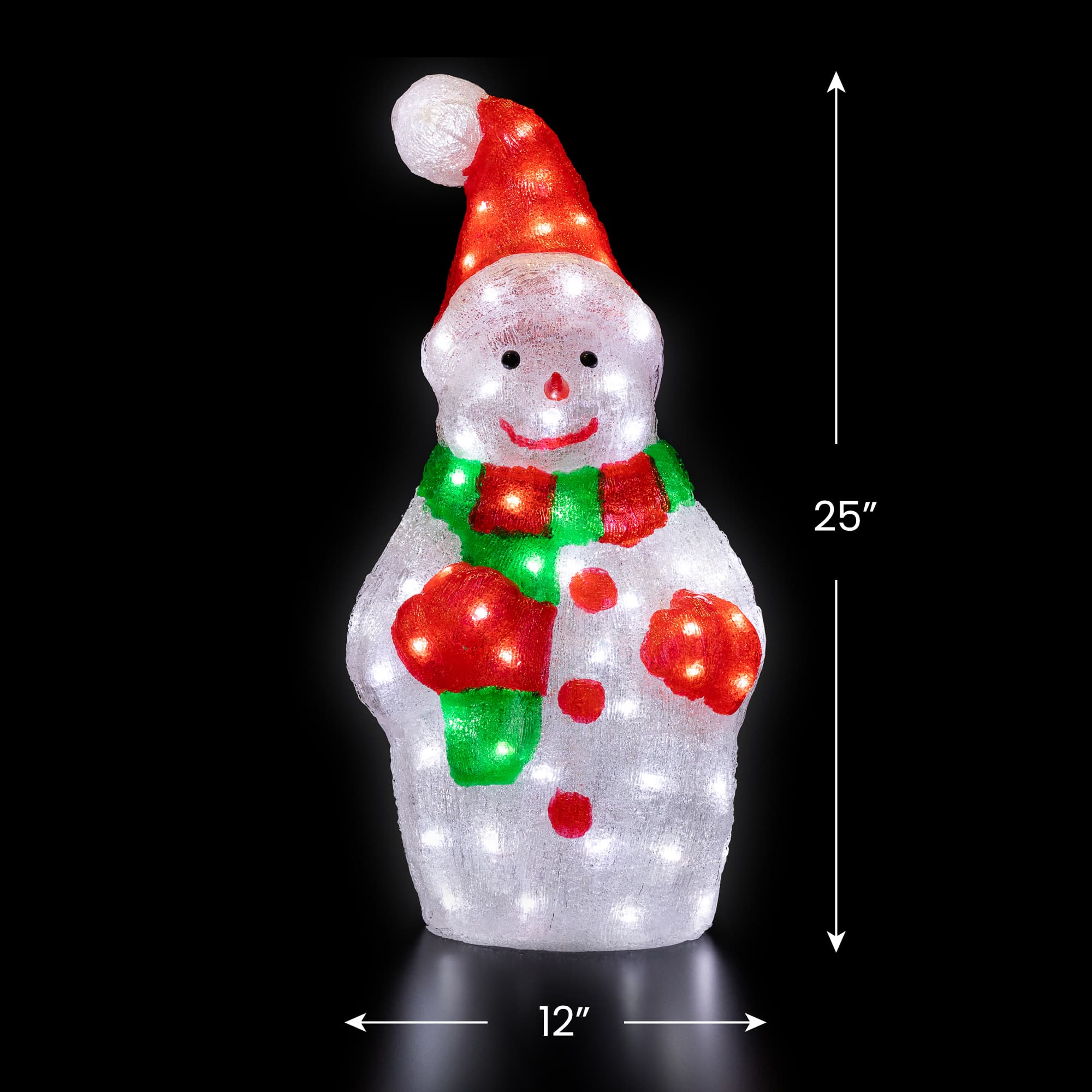 Northlight LED Lighted Commercial Grade Acrylic Snowman Outdoor ...