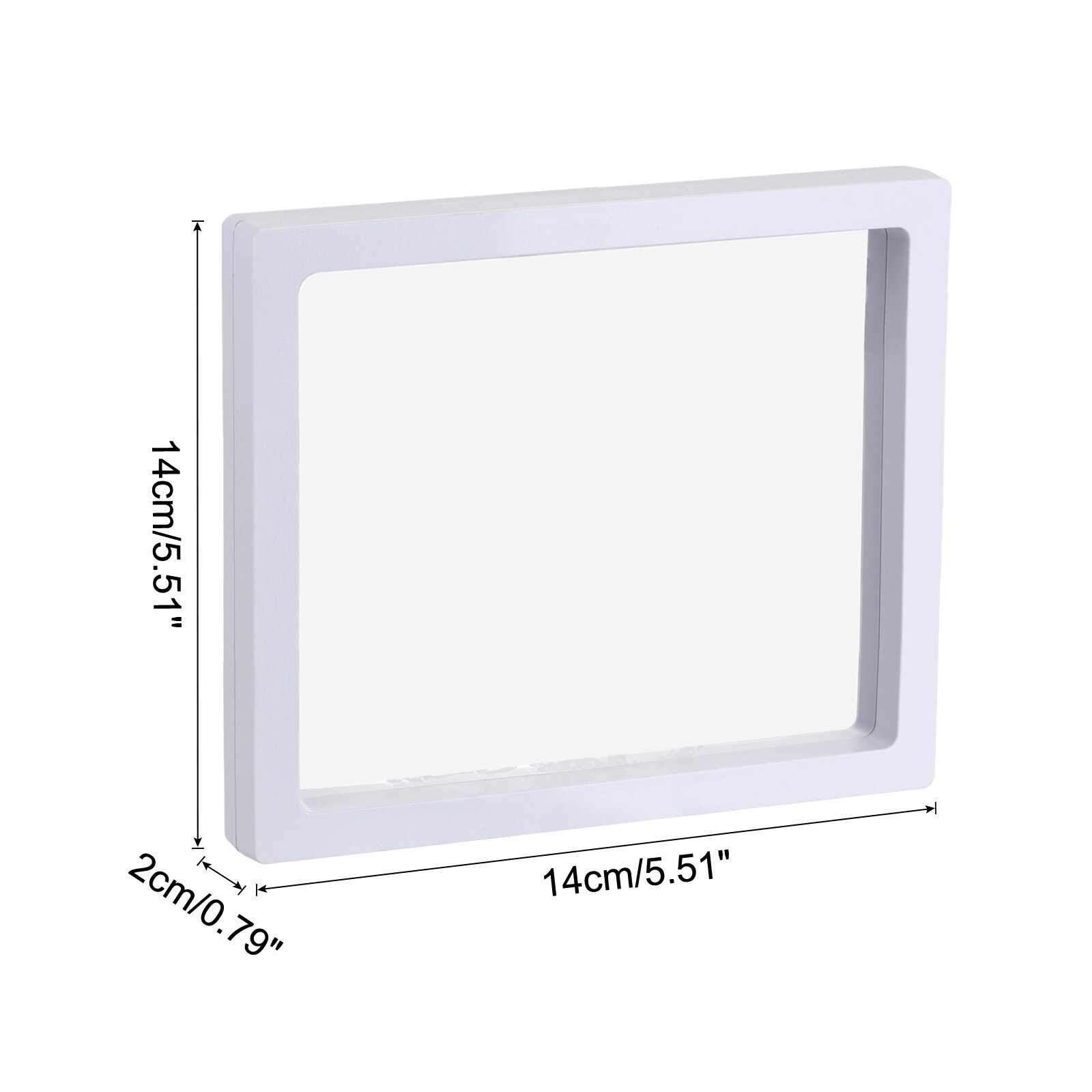 Unique Bargains Floating Frame Display Holder Stand 3D Jewelry Display ...
