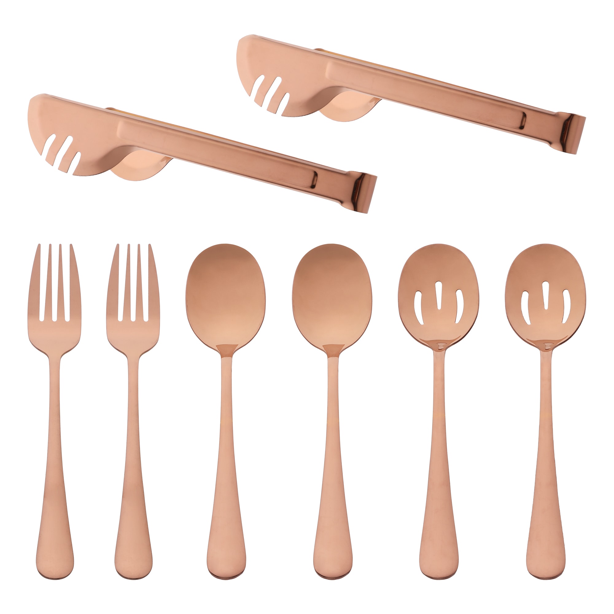 Unique Bargains 8pcs Silverware Set Stainless Steel Flatware with ...