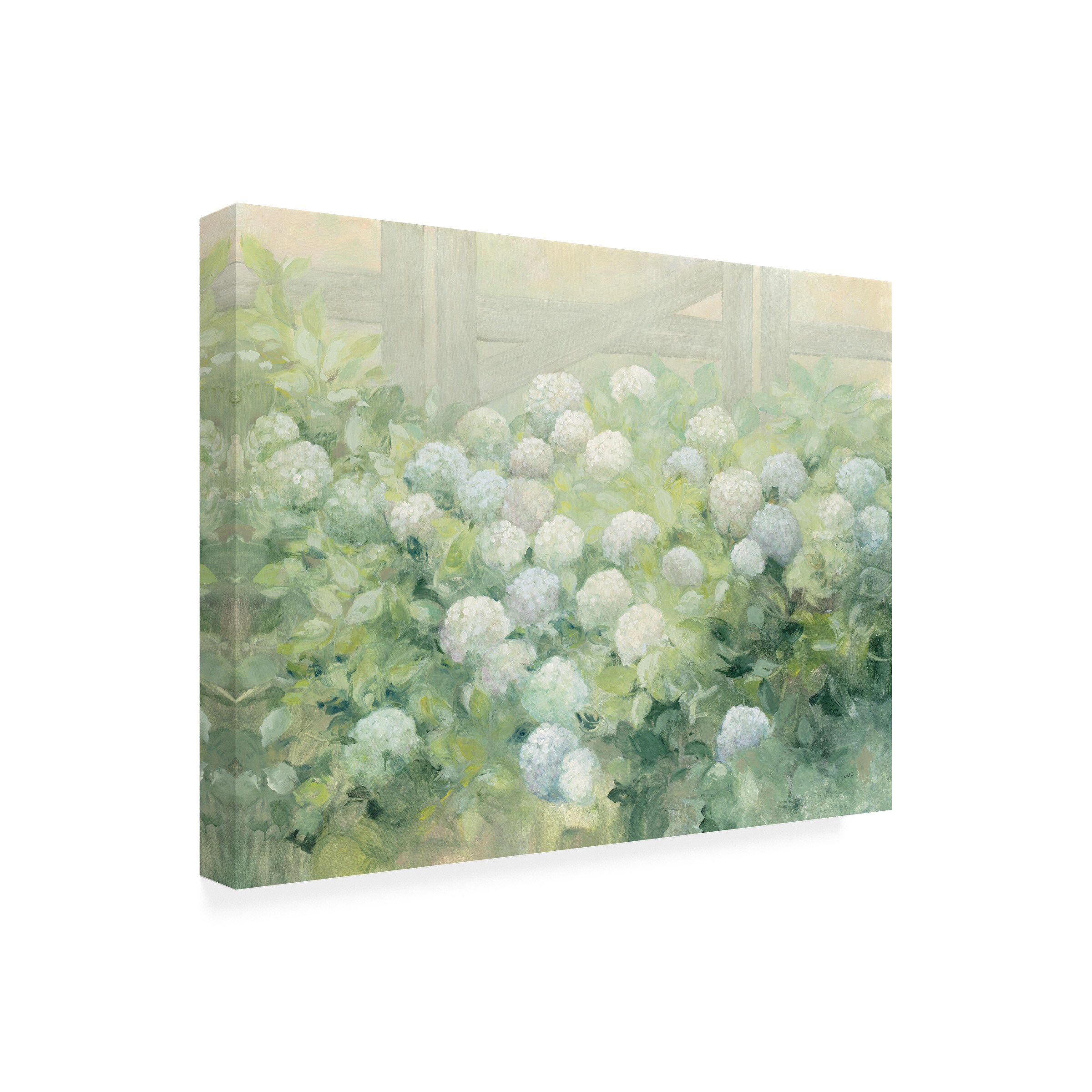 Trademark Fine Art Julia Purinton Hydrangea Lane Flowers Canvas Art in ...