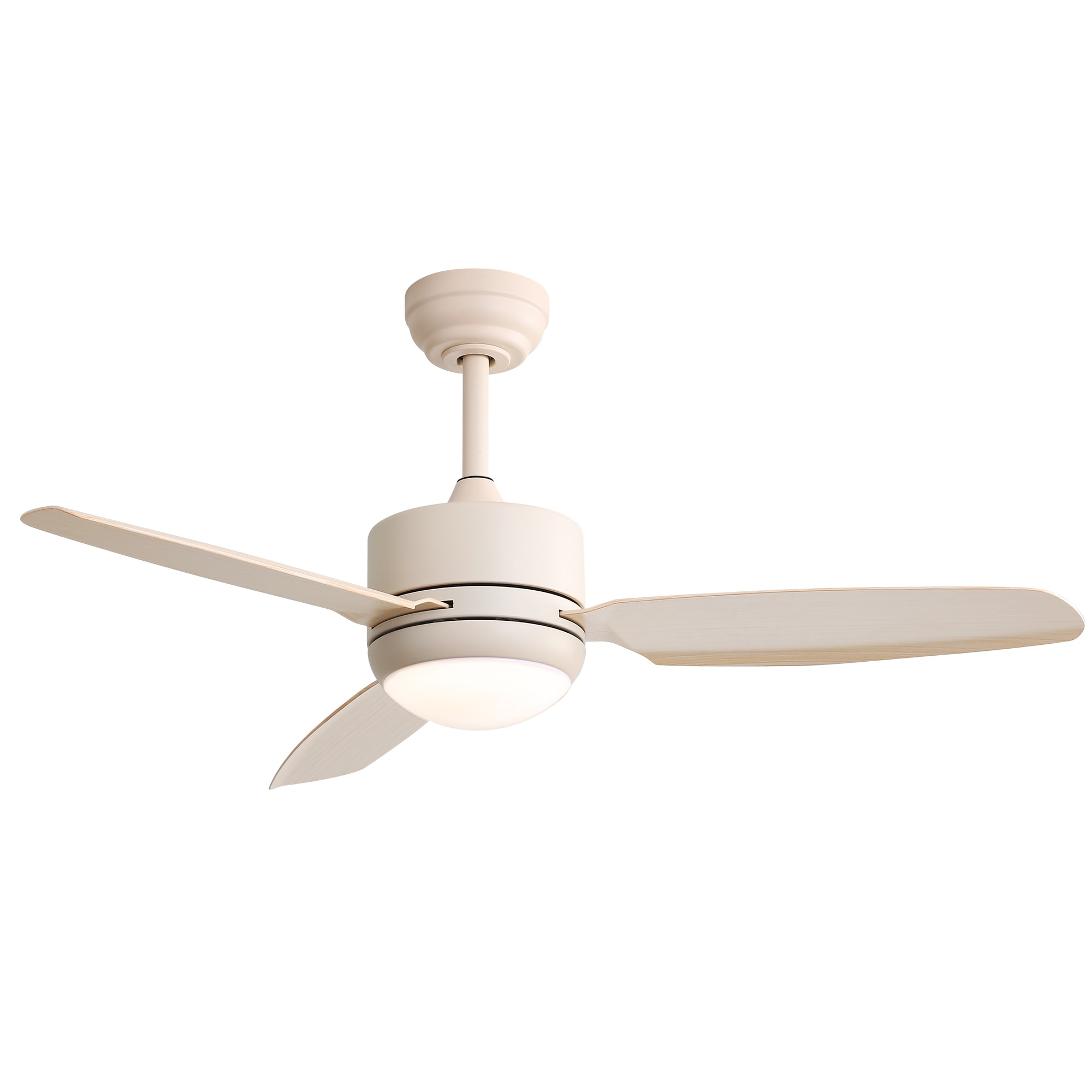 LUXEYARD 46 Inch Ceiling Fan with Lights 3 ABS Blades 6-speed DC Motor ...