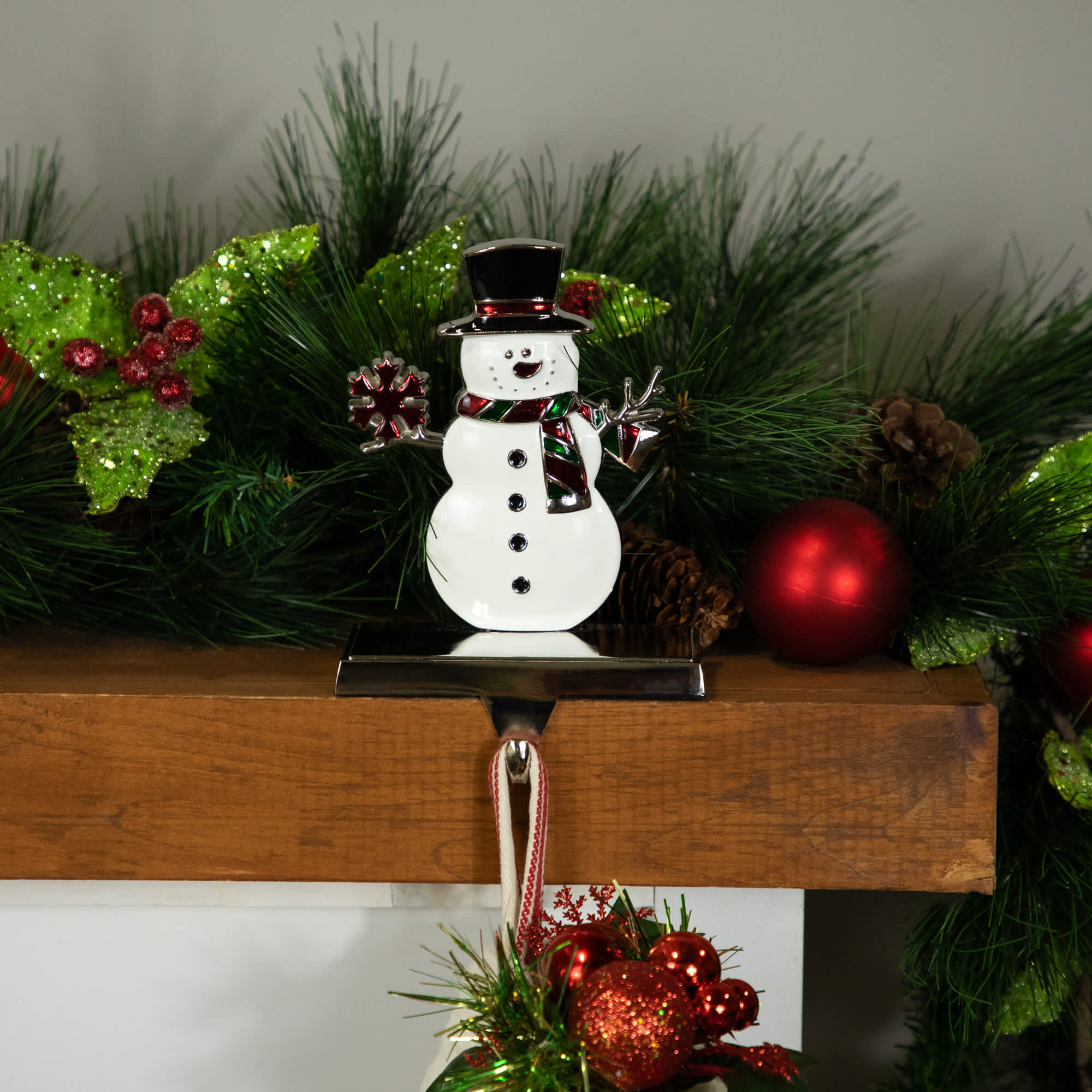 Northlight Smiling Snowman Christmas Stocking Holder - 6 inch in the ...