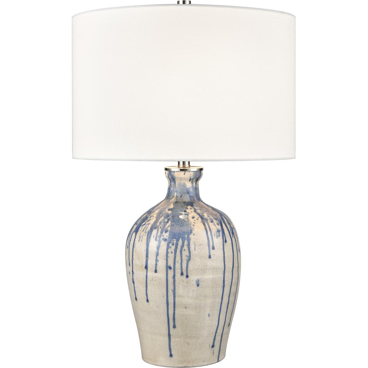 Atlas Lighting and Home PL11116-WH Winship Table Lamp White Crackle ...