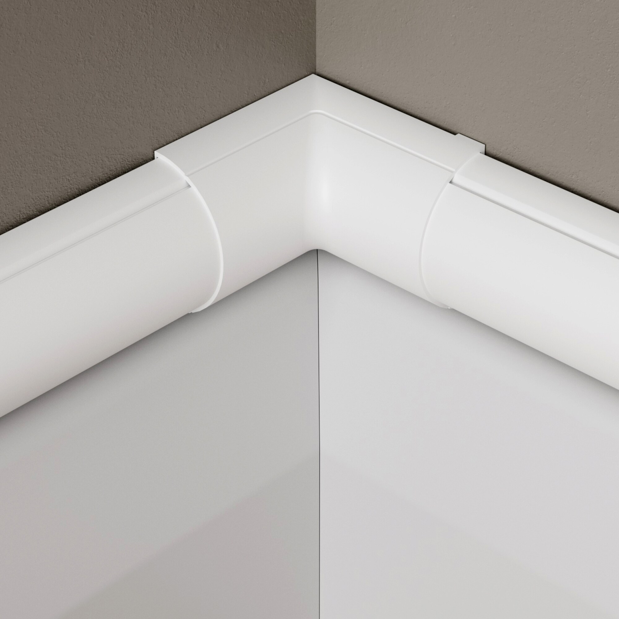D-Line D-Line Mini 2 -Piece White Raceway inside elbow in the Raceway ...