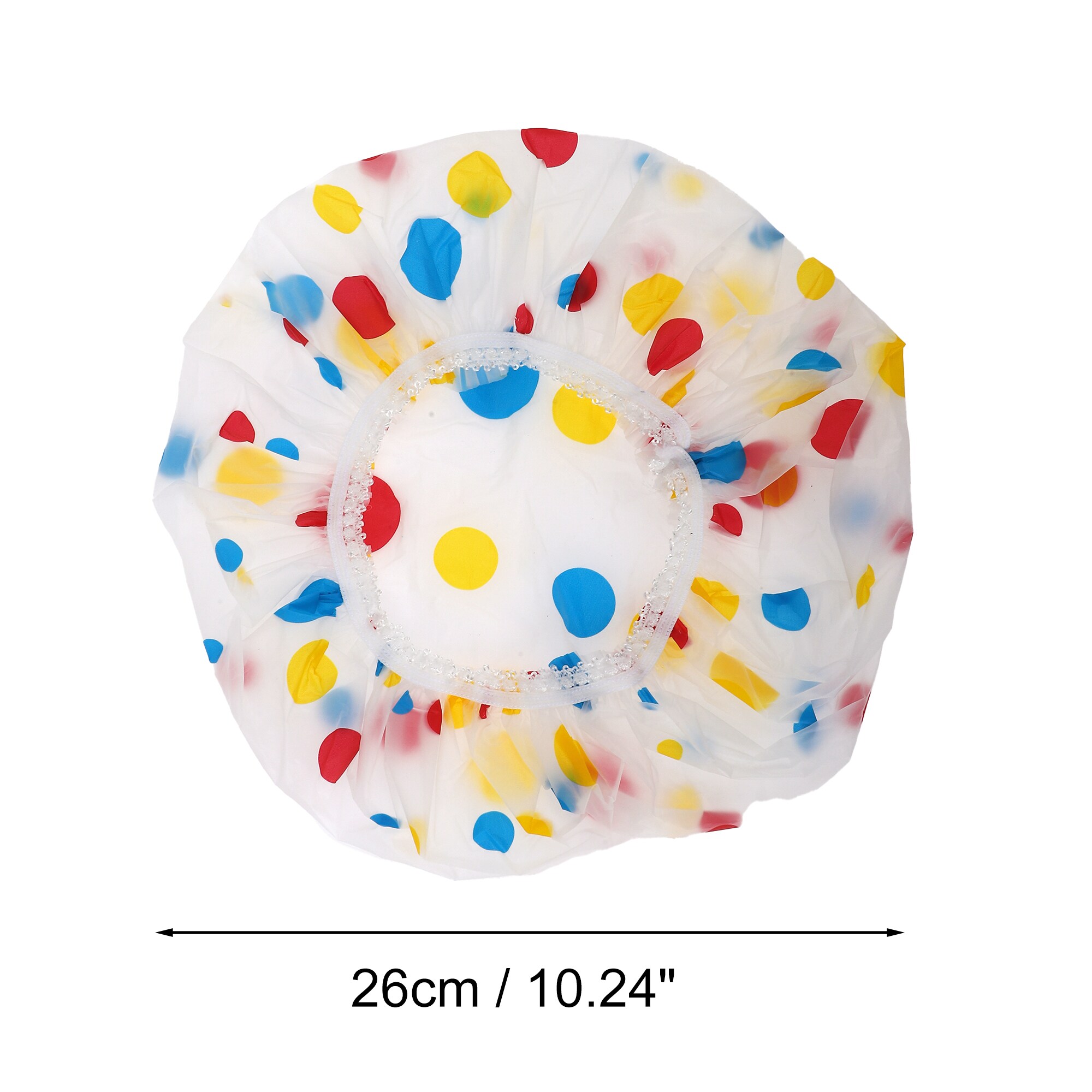 Unique Bargains Women's Floral Pattern Shower Cap Yellow Blue 1pc in ...