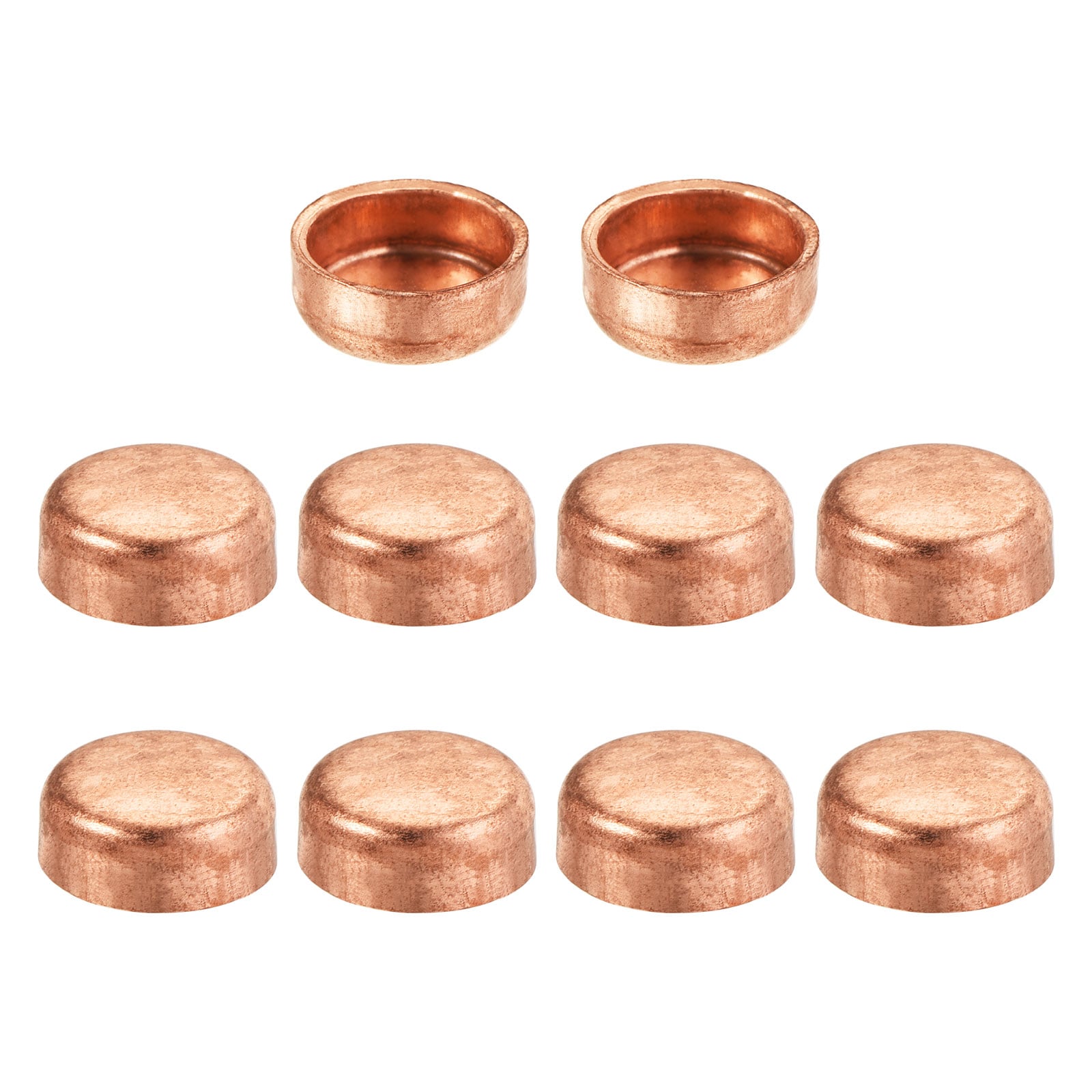 Unique Bargains Copper End Cap Pipe Fitting Sweat Plug Connection 3/8 ...