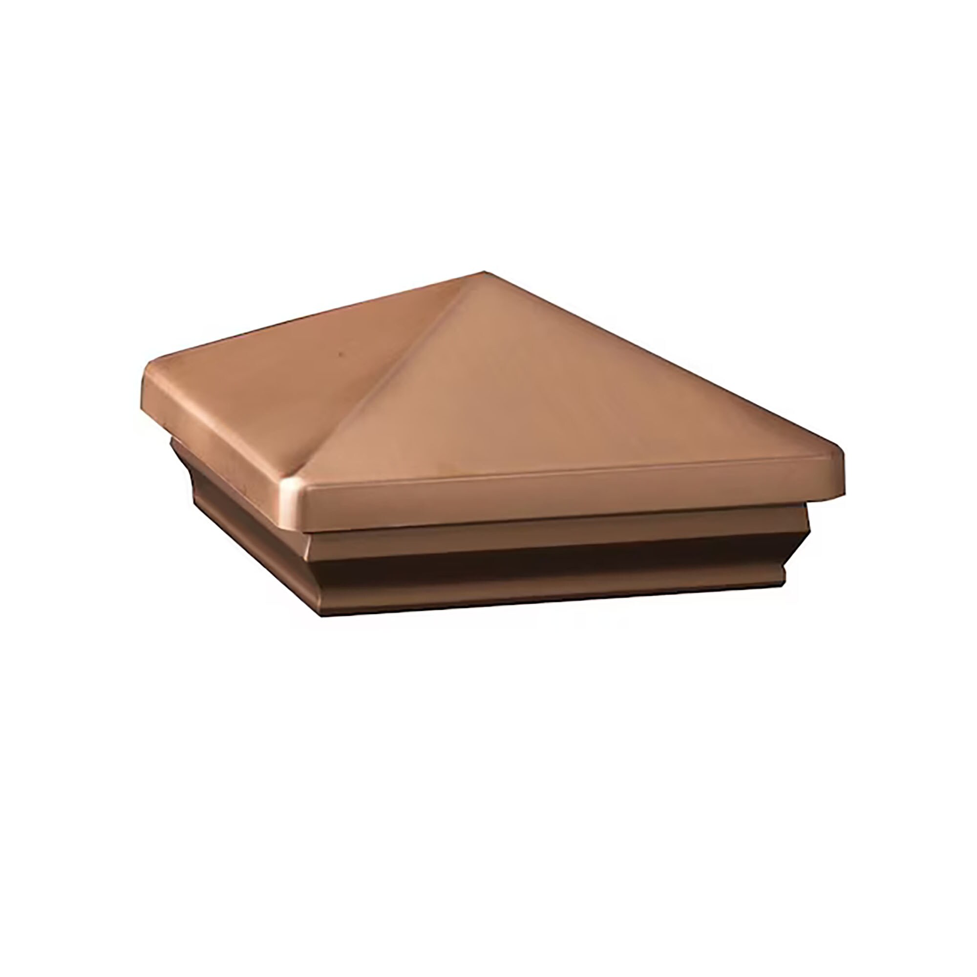 RELIABILT 4-in x 4-in Copper Metal Deck Post Cap in the Deck Post Caps ...