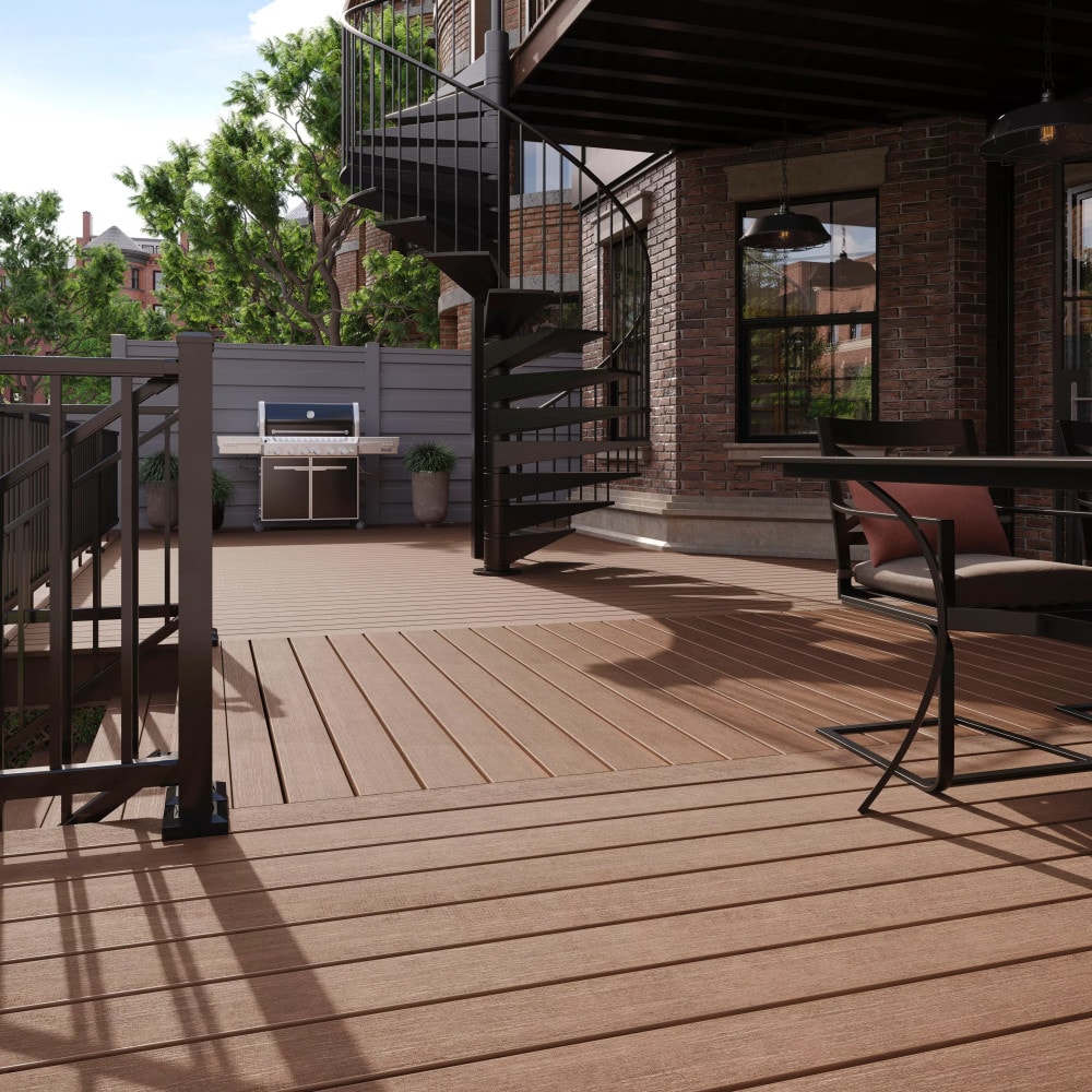 Trex Select 1-in x 6-in x 20-ft Whiskey Barrel Grooved Composite Deck board in the Composite ...