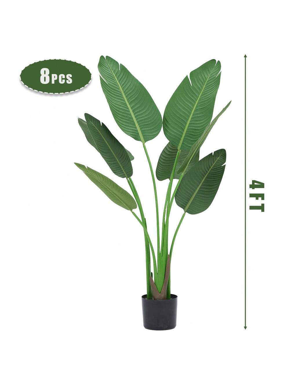 GarveeLife Artificial bird of paradise plant/ 4-5ft/ 8 trunks/ fau+ ...