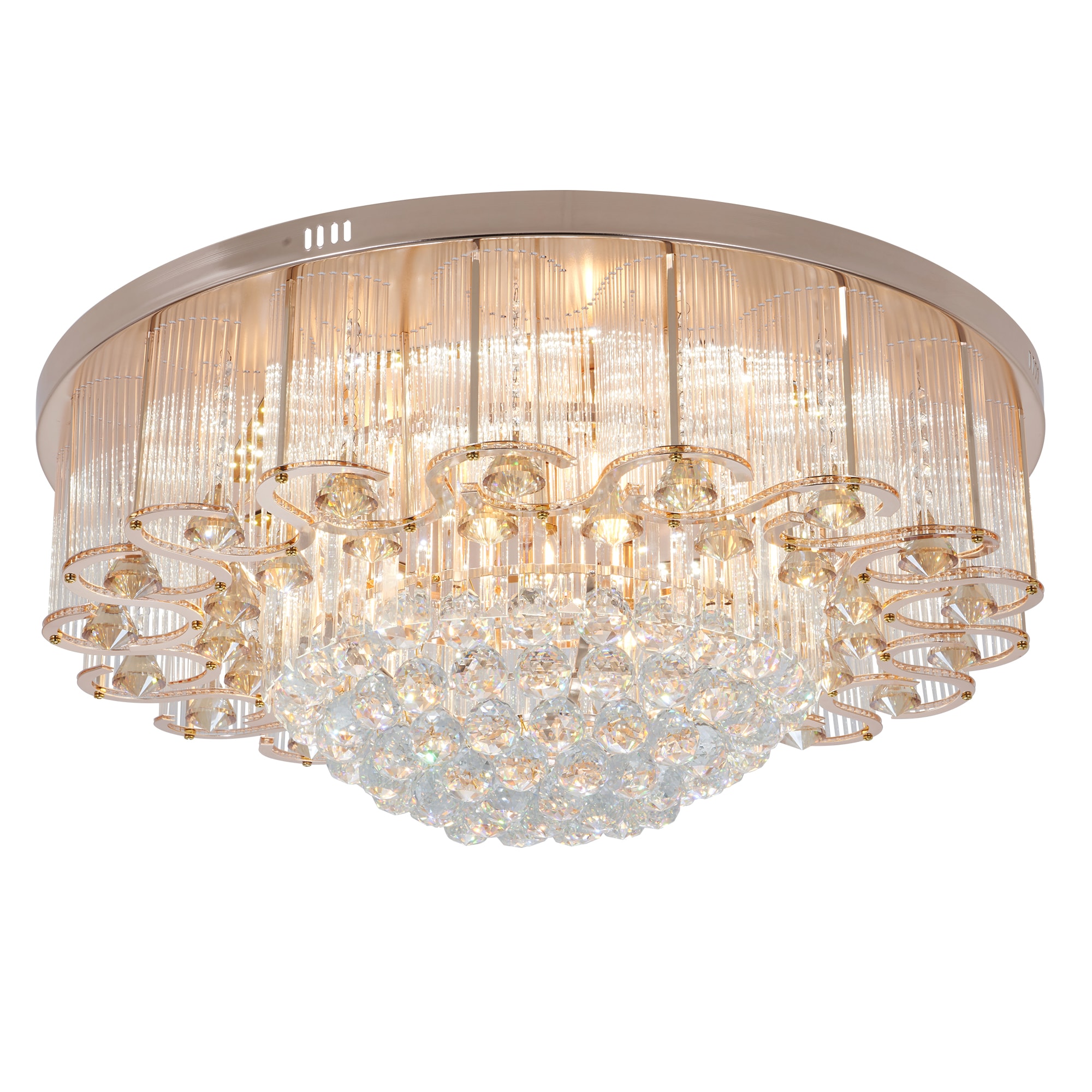 Gold Crystal Chandelier Ceiling Light Mounts Near Me at Lowes.com