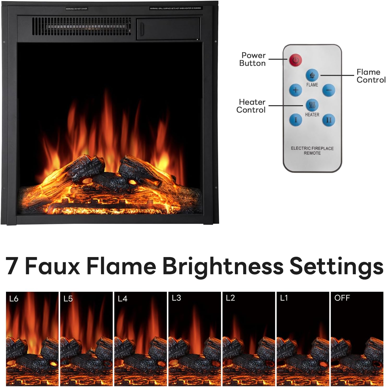 Zafro 43 Inch Corner Fireplace TV Stand with Mantel Electric Fireplace ...