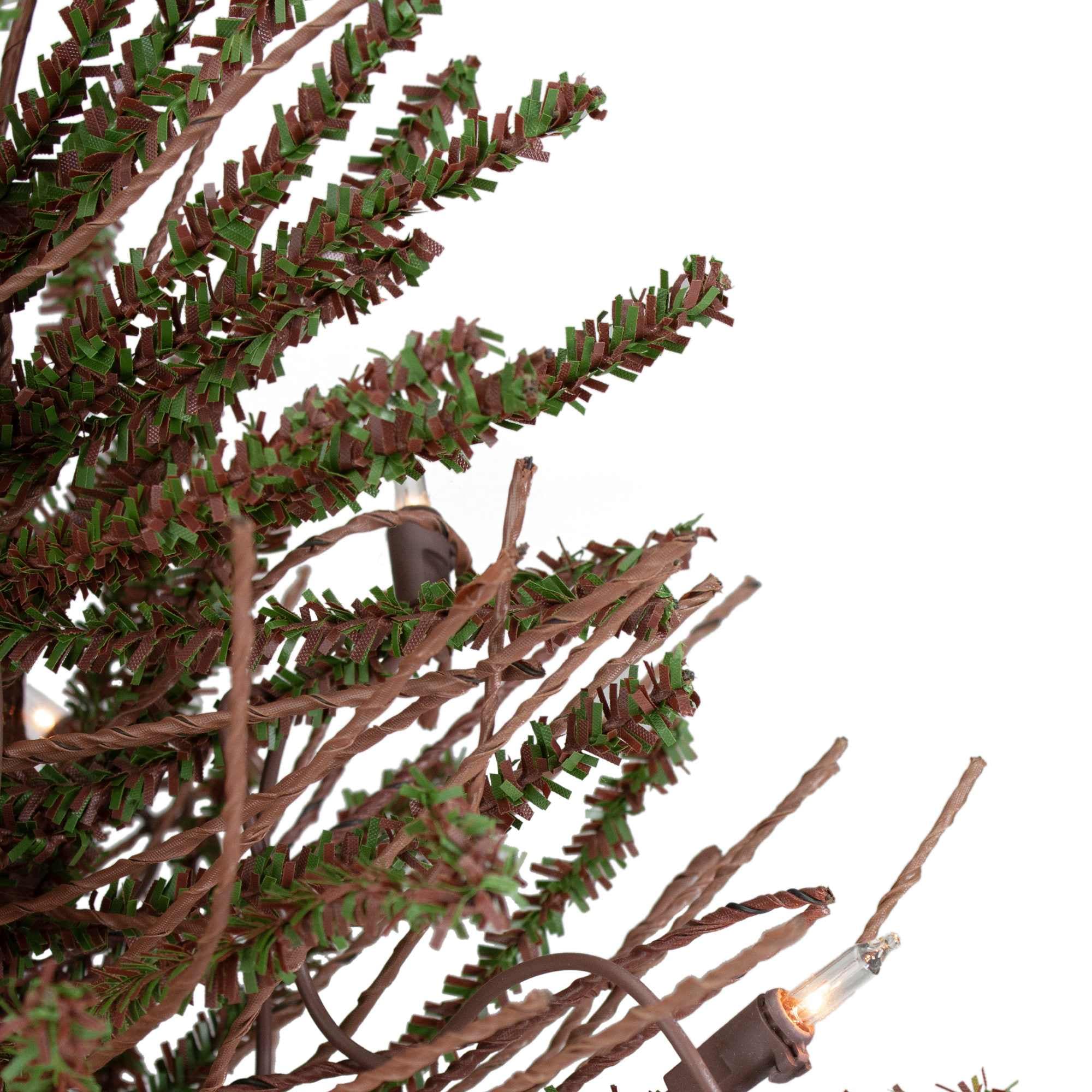 Northlight 18 inch Pre-Lit Potted Warsaw Twig Artificial Christmas Tree ...