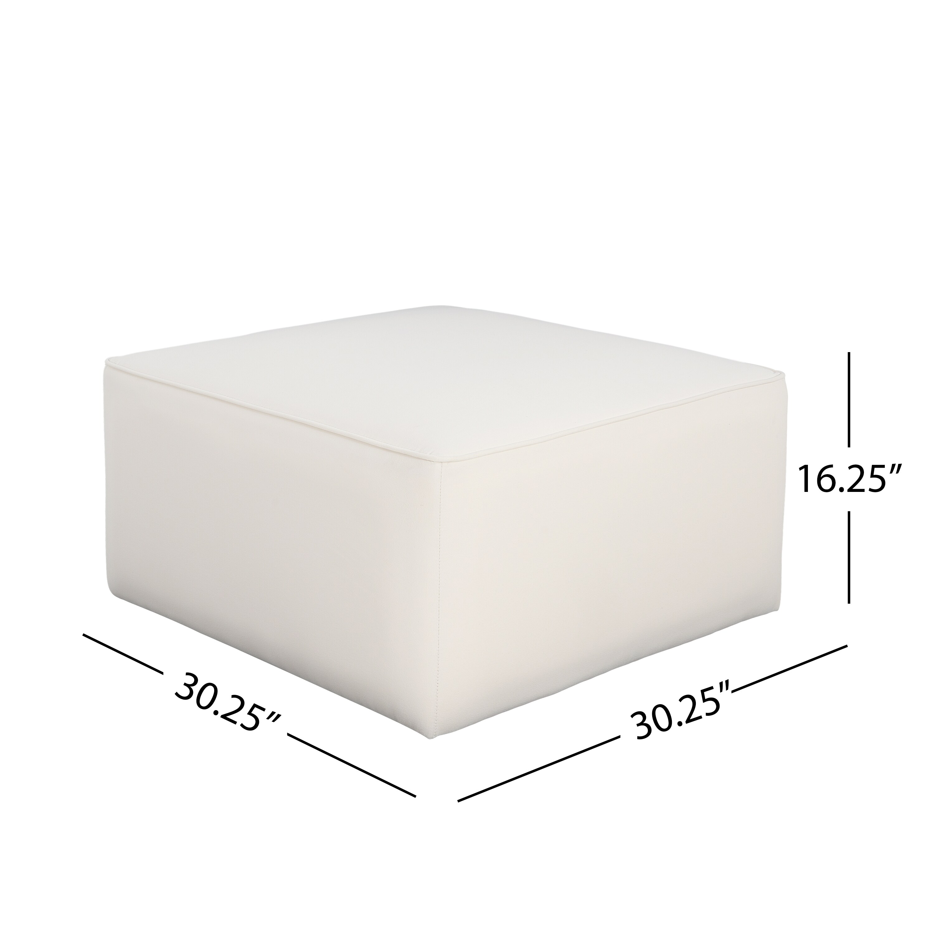 Christopher Knight Home Isa Velvet Square Pouf Poufee Footrest Ottoman ...