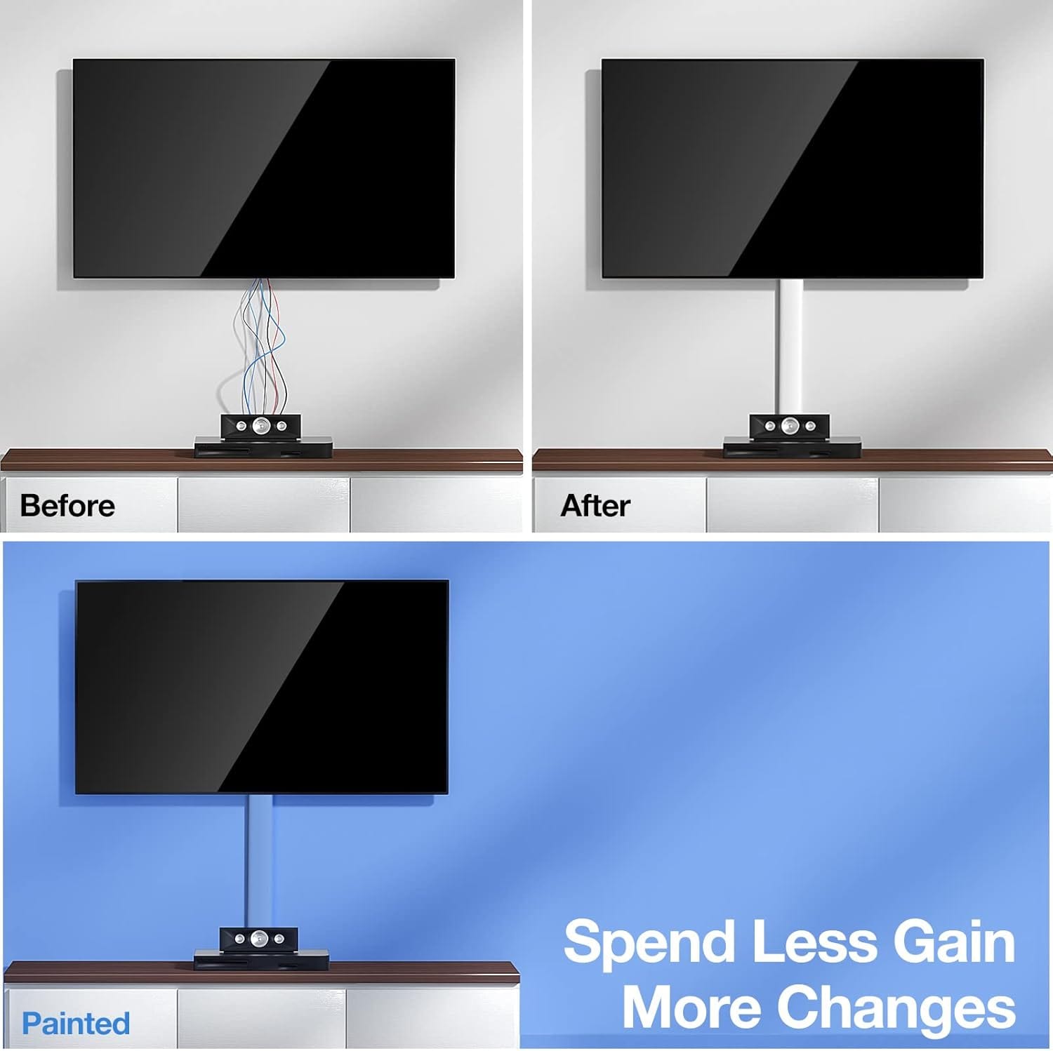 Delamu Delamu Cord Hider 62.8in Cord Covers for 6-8 Wires on Wall Cable ...