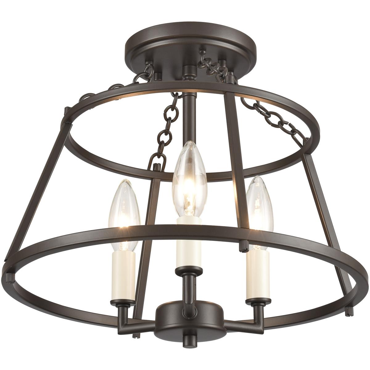 Atlas Lighting and Home CL11895-BZ Joanie 3 Light 13 inch Old Bronze ...