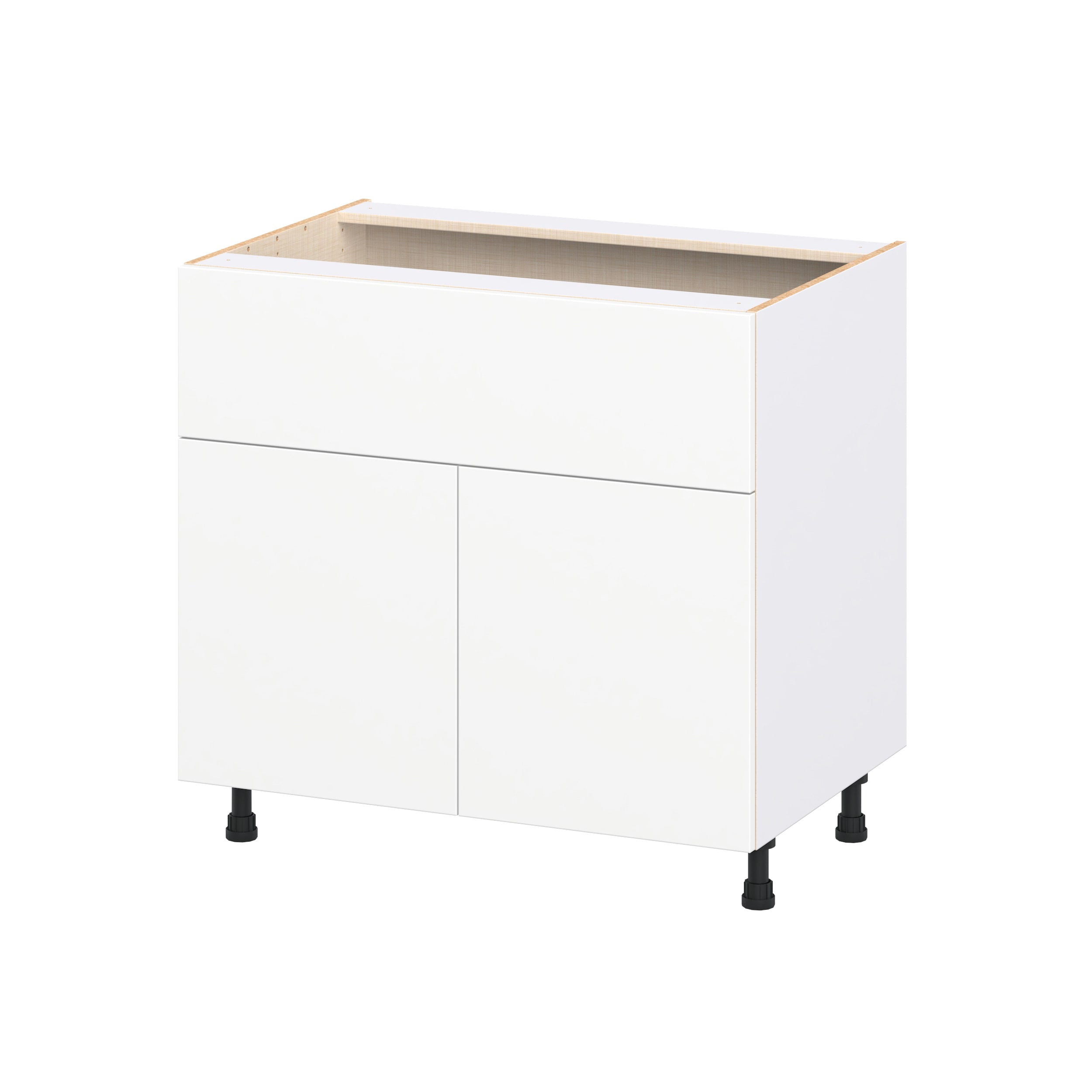 Hugo&Borg Lasalle 36-in W x 34.5-in H x 24-in D Bright White Slab 1 ...