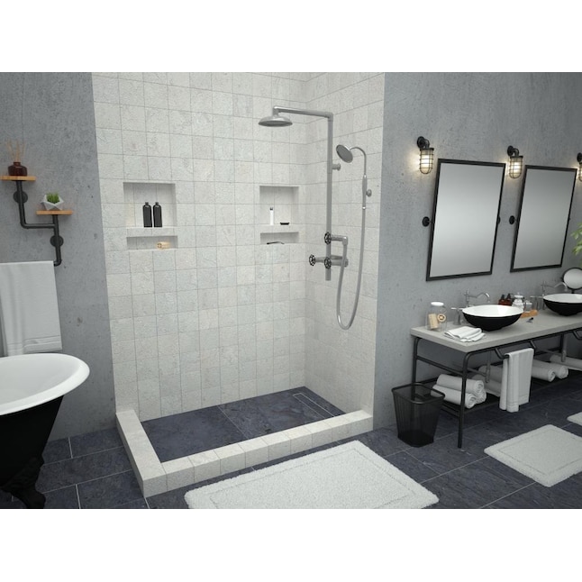 Tile Redi 48 In W X 72 In L With Right Drain Rectangle Shower Base Made For Tile In The Shower