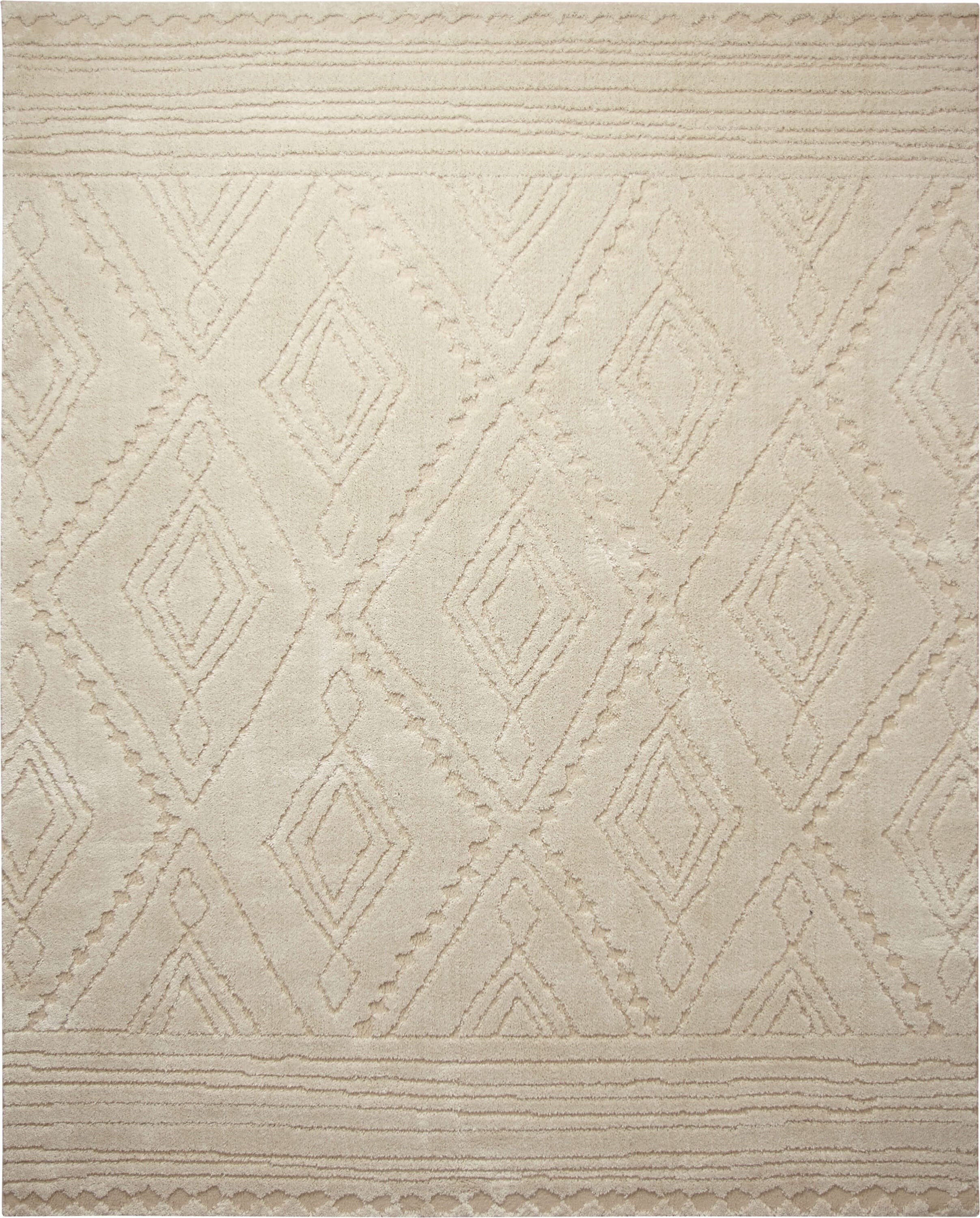 Mohawk Home Nomad 8 X 10 (ft) Linen Indoor Trellis Moroccan Area Rug ...