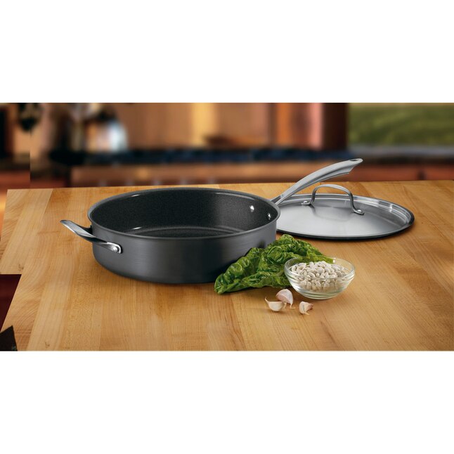 Cuisinart 2 Piece Greengourmet 12 75 In Aluminum Cooking Pan With Lid S