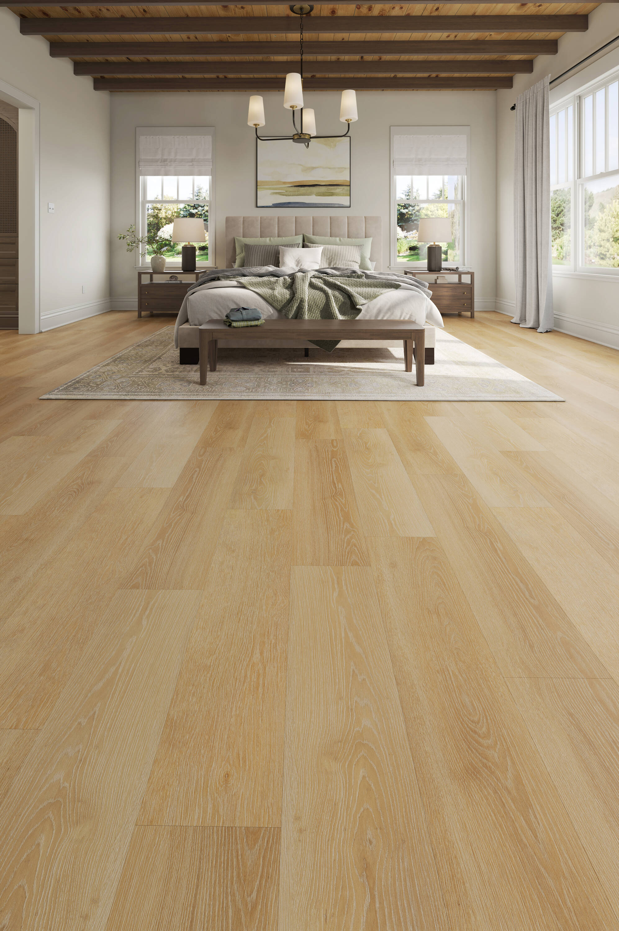STAINMASTER Jacksonville Oak Brown 22-mil x 9-in W x 48-in L Waterproof ...
