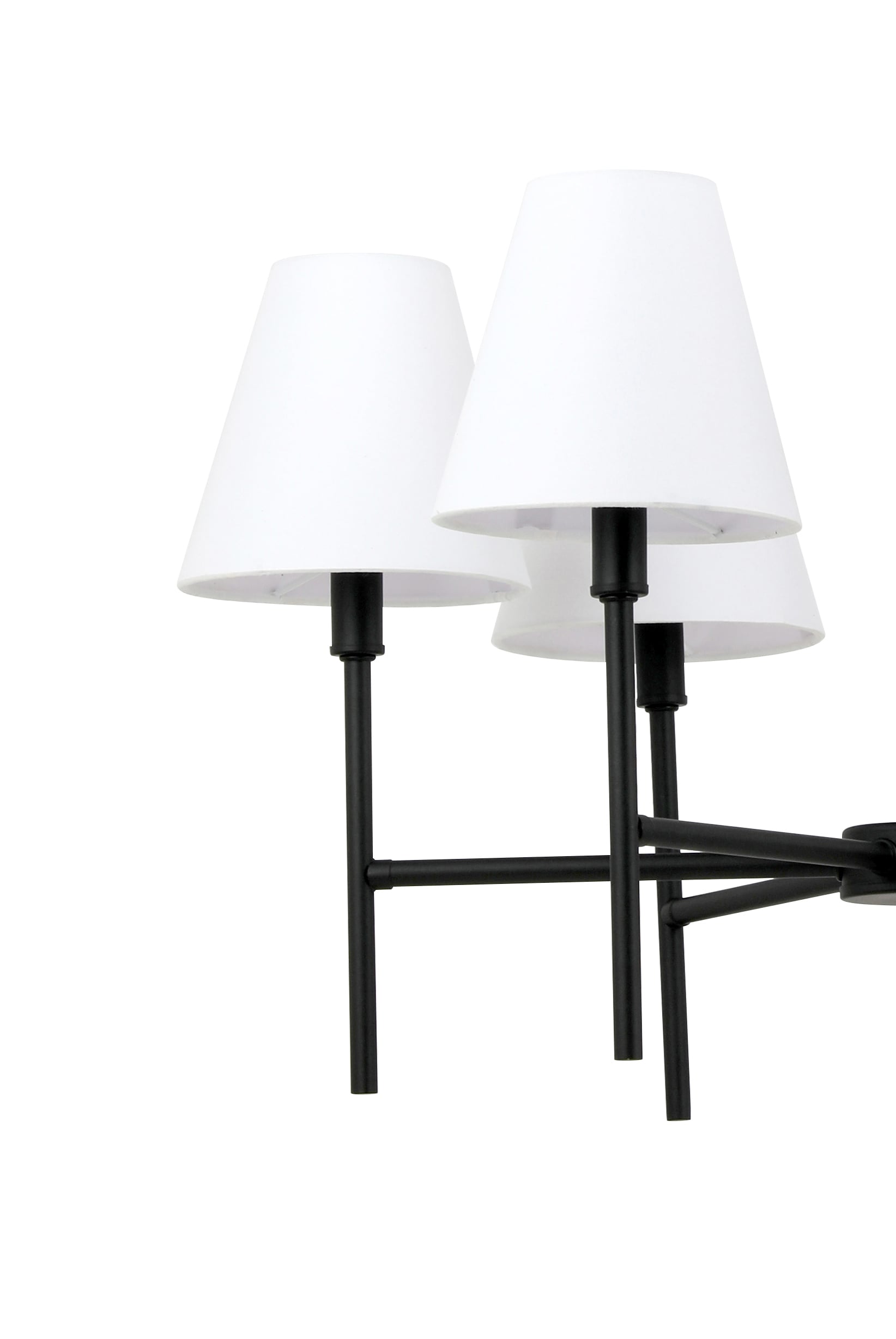 allen + roth Vitta 6-Light Matte Black Traditional Cone allen + roth Vitta 6-Light Matte Black Traditional Cone