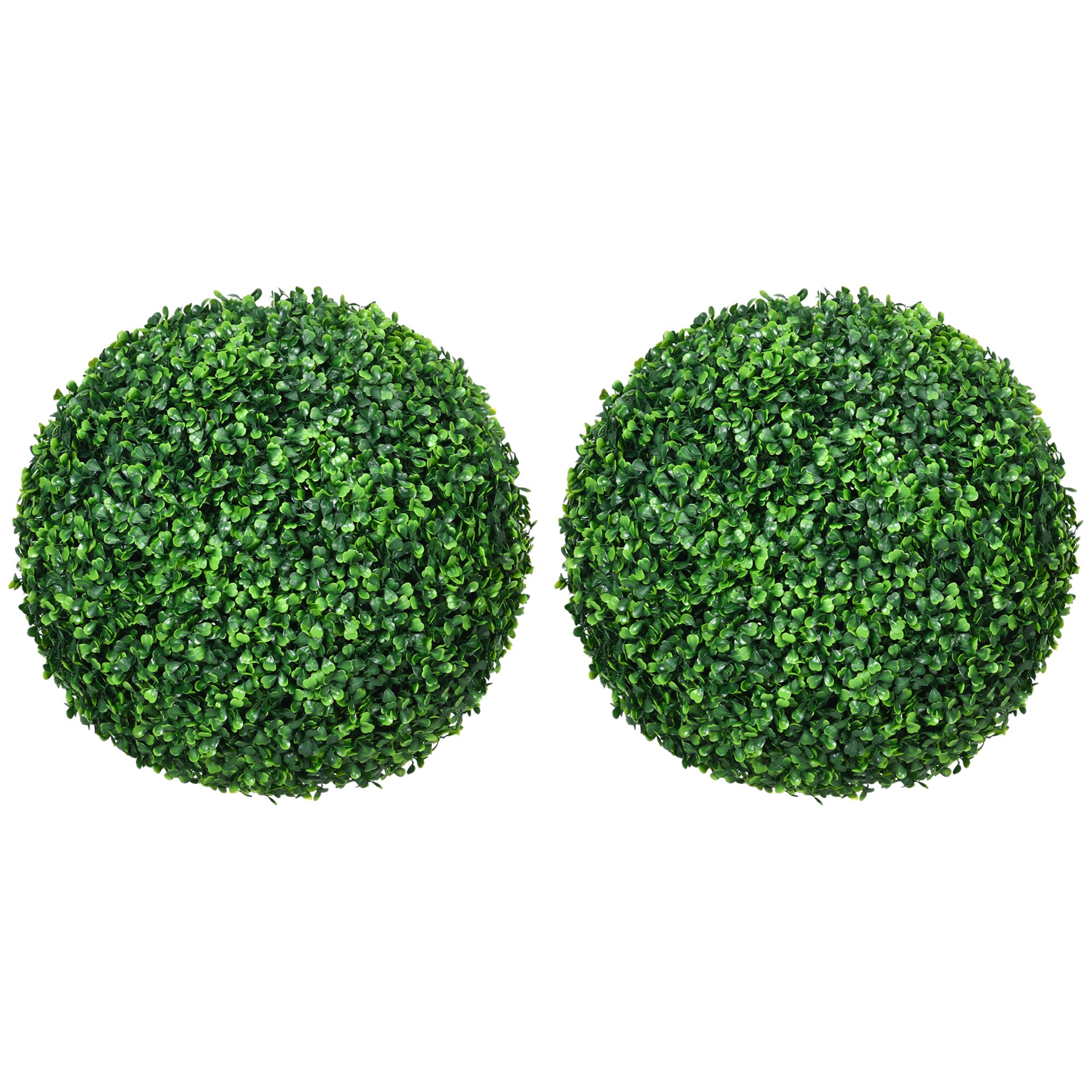 LOVMOR Set of 2 15.75 Inch Artificial Ball Boxwood Topiary Trees Balls ...