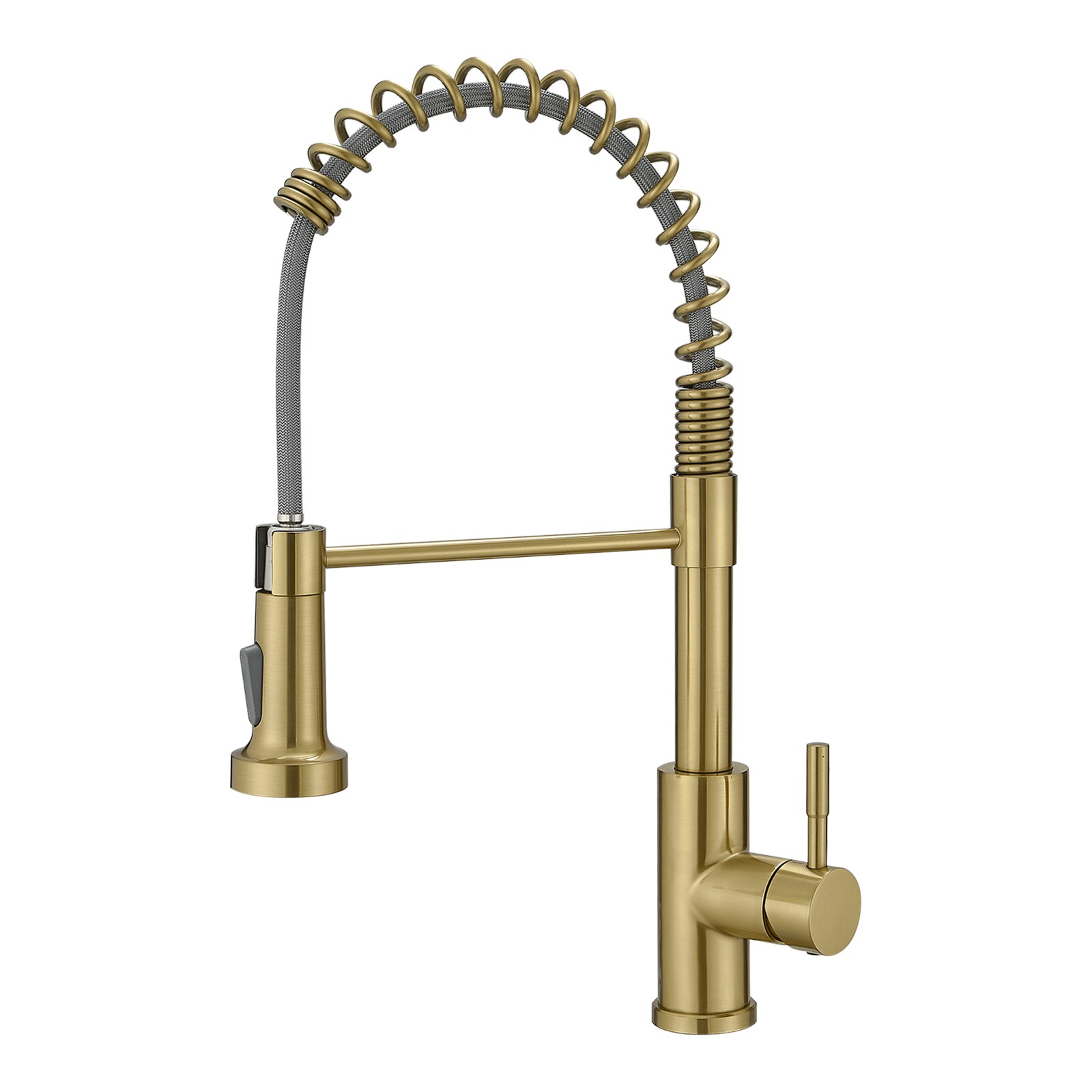 Tatayosi Kitchen Faucet with Pull Down Sprayer Brushed Gold Stainless ...