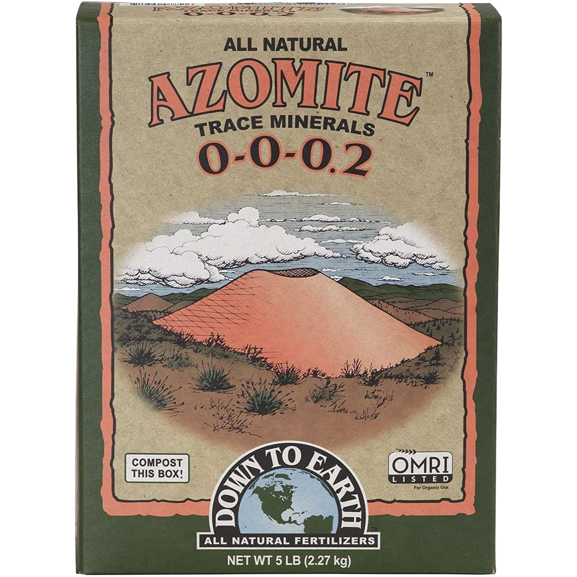 Down To Earth Organic All Natural White Azomite Powder 0-0-0.2 - 5 lbs ...