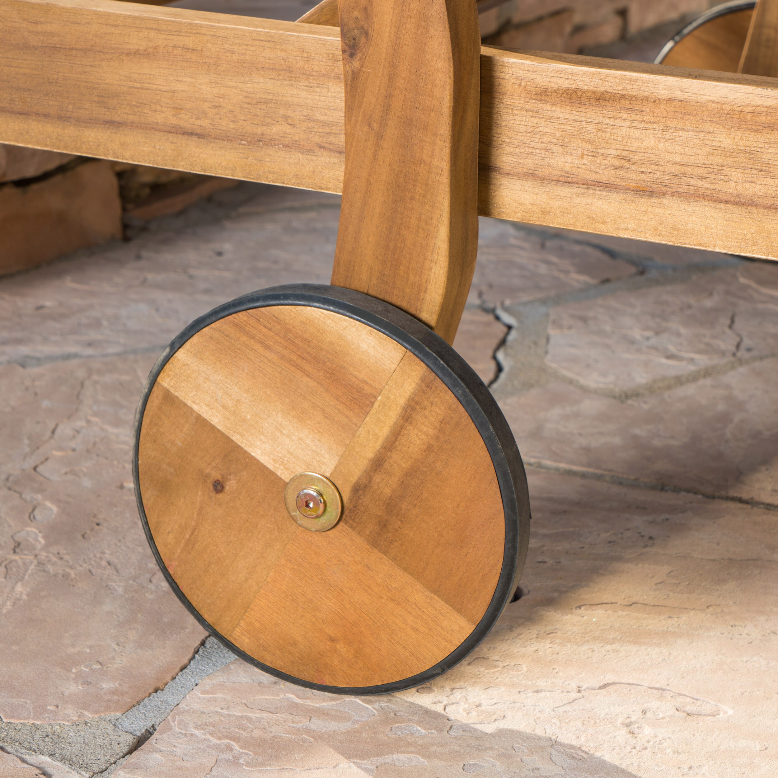 Best Selling Home Decor Abena Set of 2 Teak Wood Frame Stationary ...