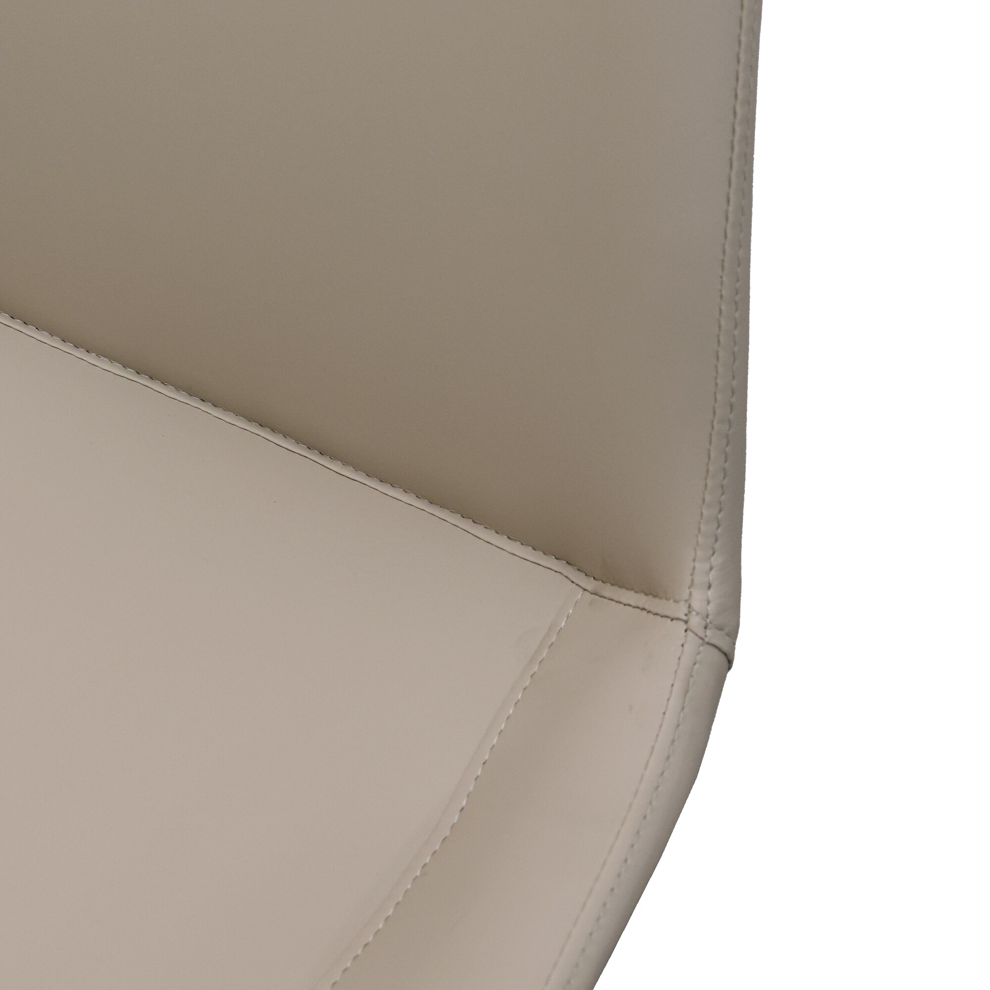 Blisstyle Light Grey Pu Leather Dining Chair with Metal Legs Modern ...
