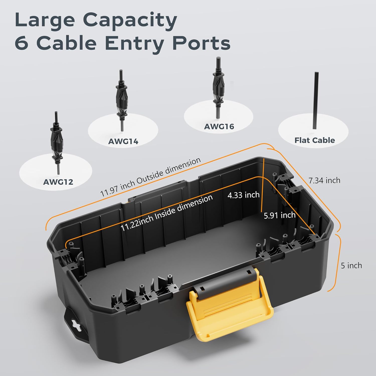 MaseiKar Waterproof Electrical Box - Outdoor Extension Cord Covers ...