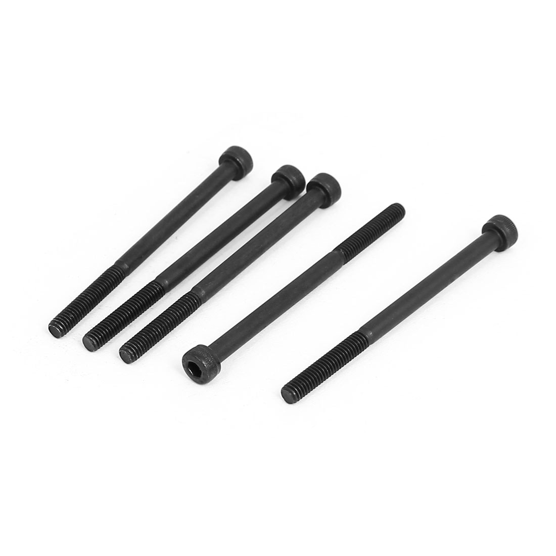 Unique Bargains 5pcs M4x60mm 12.9 Alloy Steel Hex Socket Screws ...