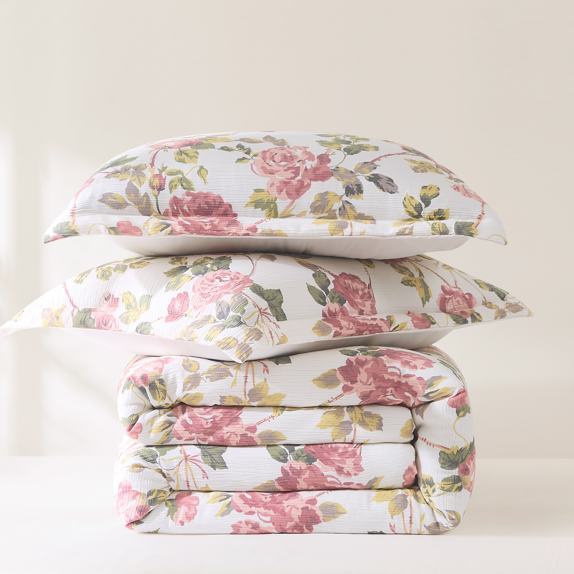 Lush Decor Vintage Rose Comforter Dusty Rose 3Pc Set King/Cal King in ...