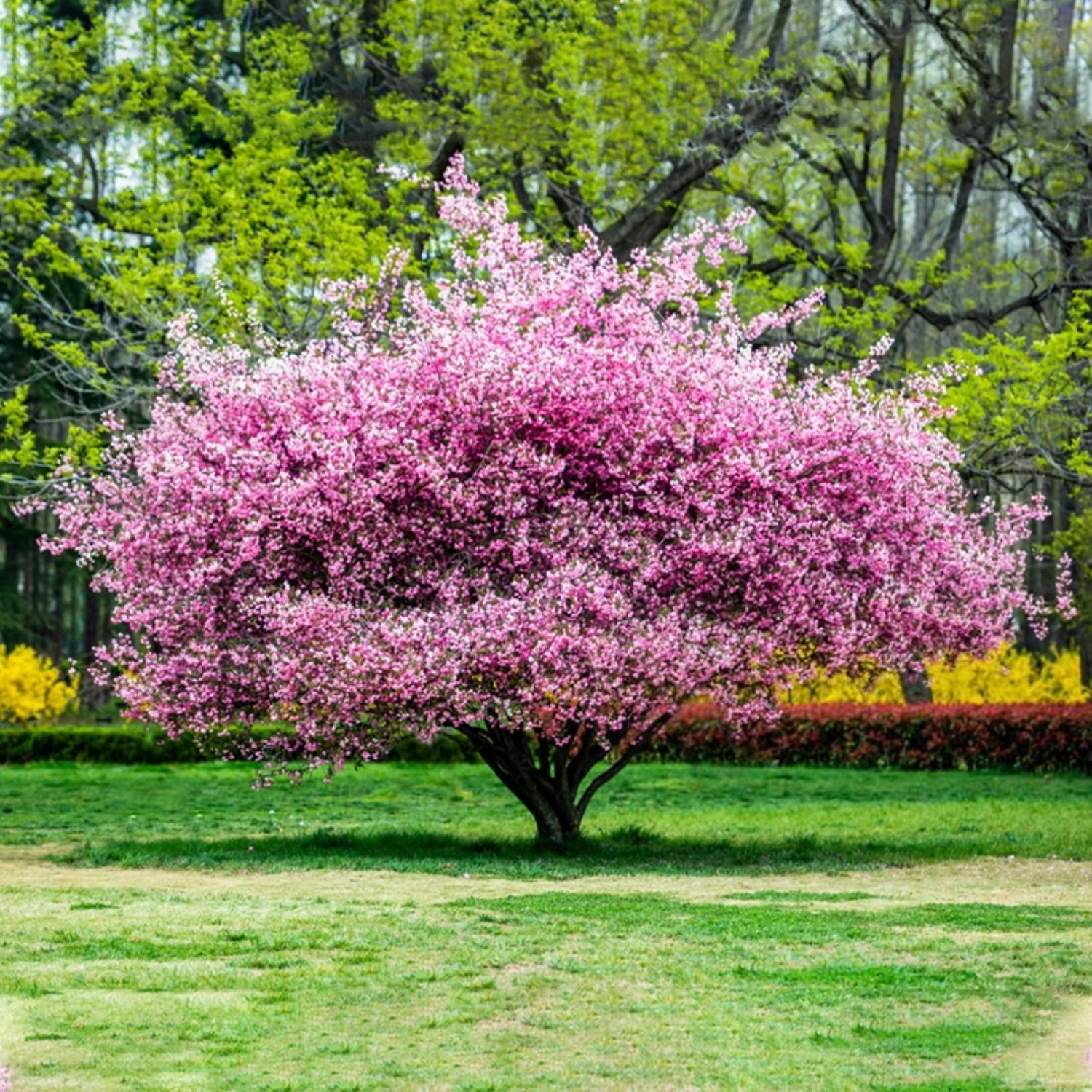 Southern Planters 5 -Gallon Pink Flowering Eleyi Crabapple Tree In pot ...