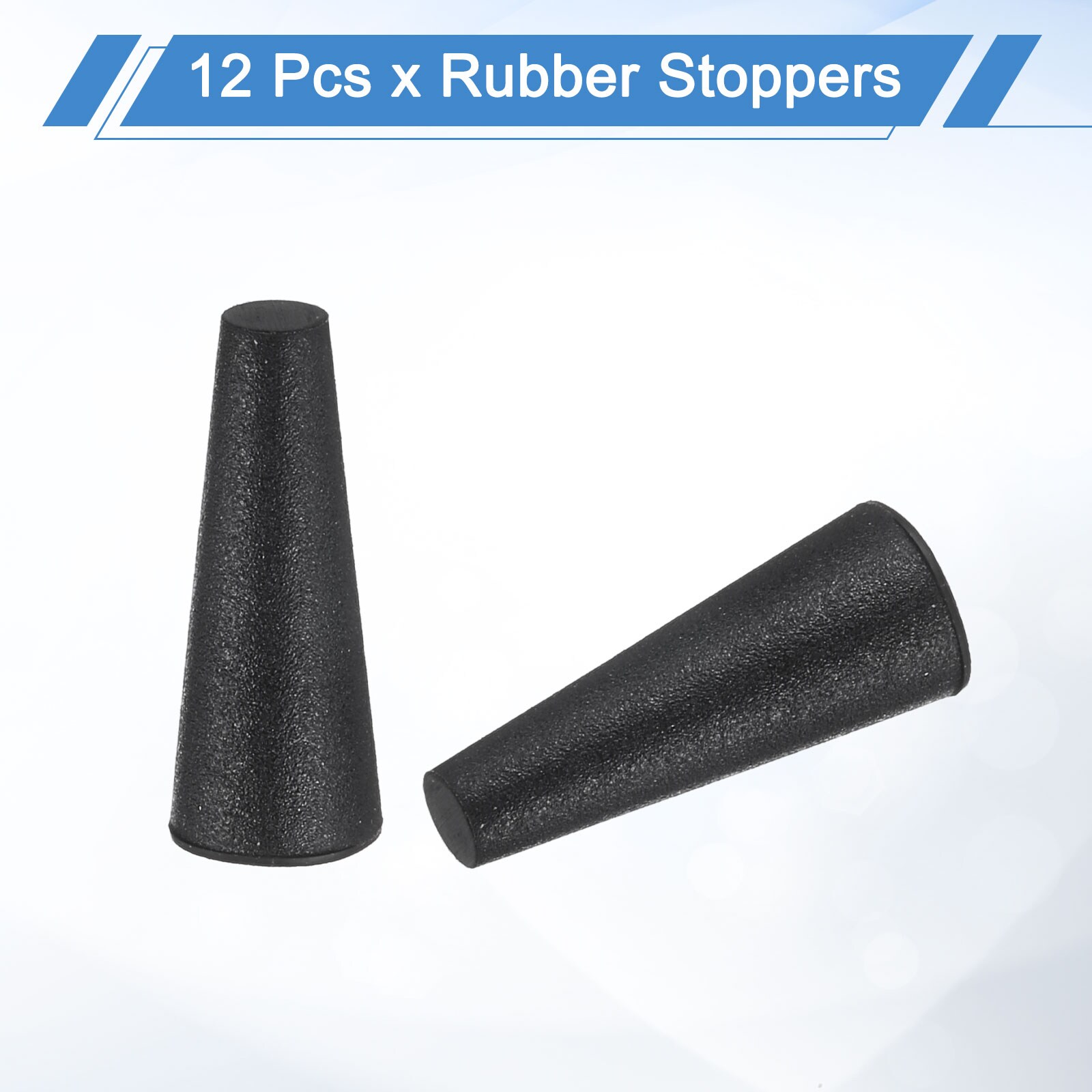 Unique Bargains 12pcs Silicone Rubber Tapered Plug 4mm to 8mm High ...