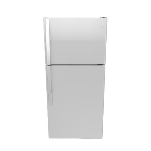 Whirlpool 18.2-cu ft Top-Freezer Refrigerator with Ice Maker (Stainless ...