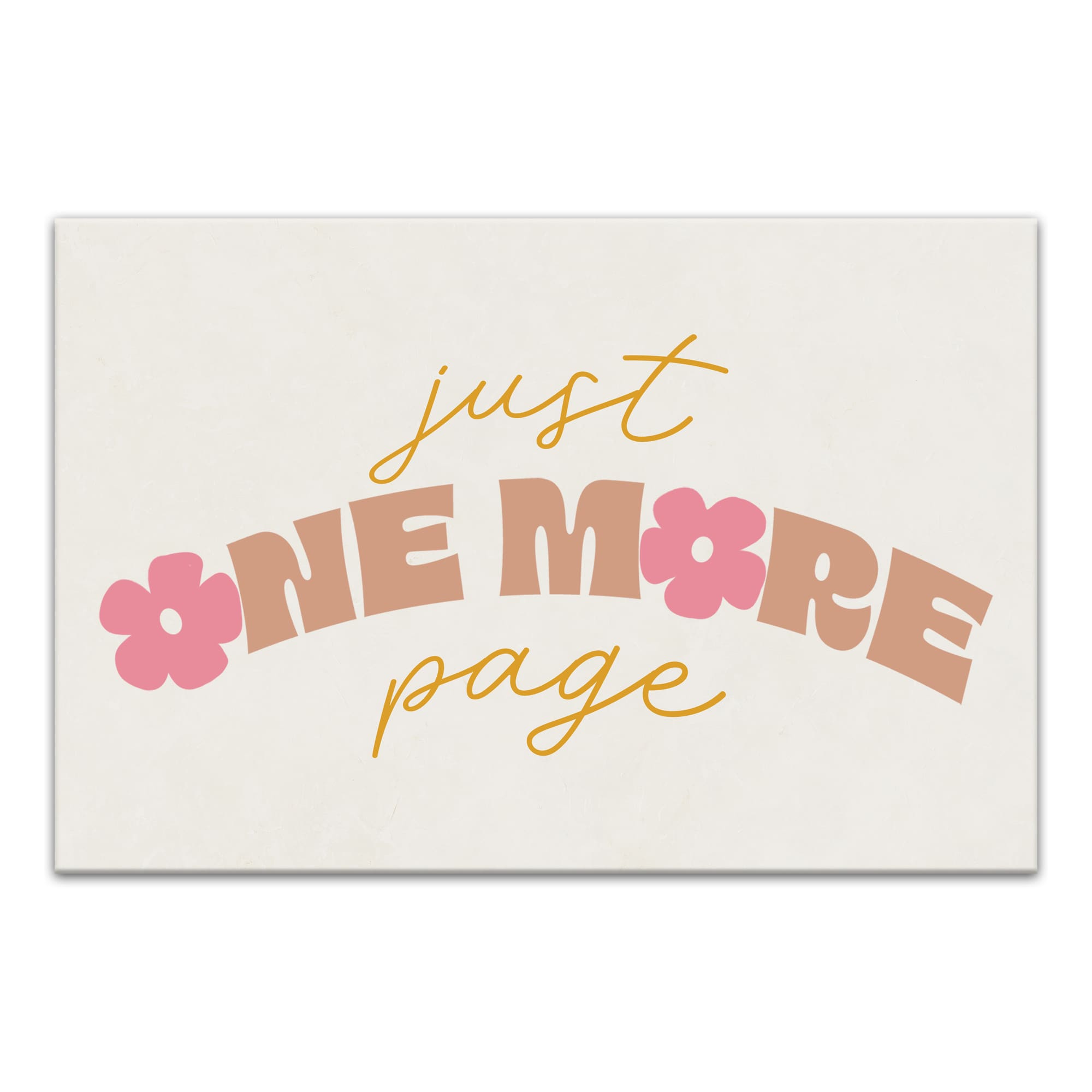 Creative Products Just One More Page 30 x 20 Canvas Wall Art in the ...