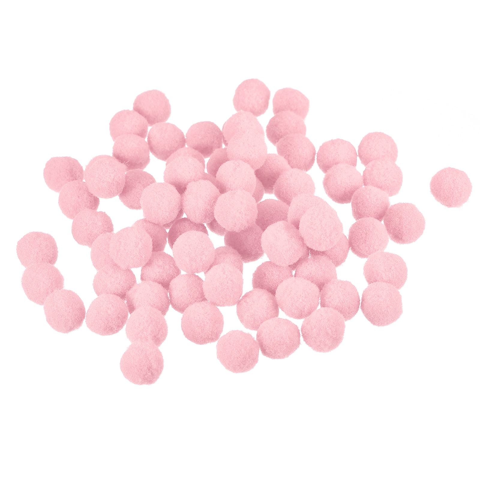Unique Bargains 100pcs Pom Felt Balls Felting Fabric 1.5cm 15mm Light ...