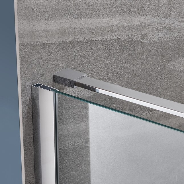 Ove Decors Niko Polished Chrome 34 In To 36 In X 73 9 In Frameless