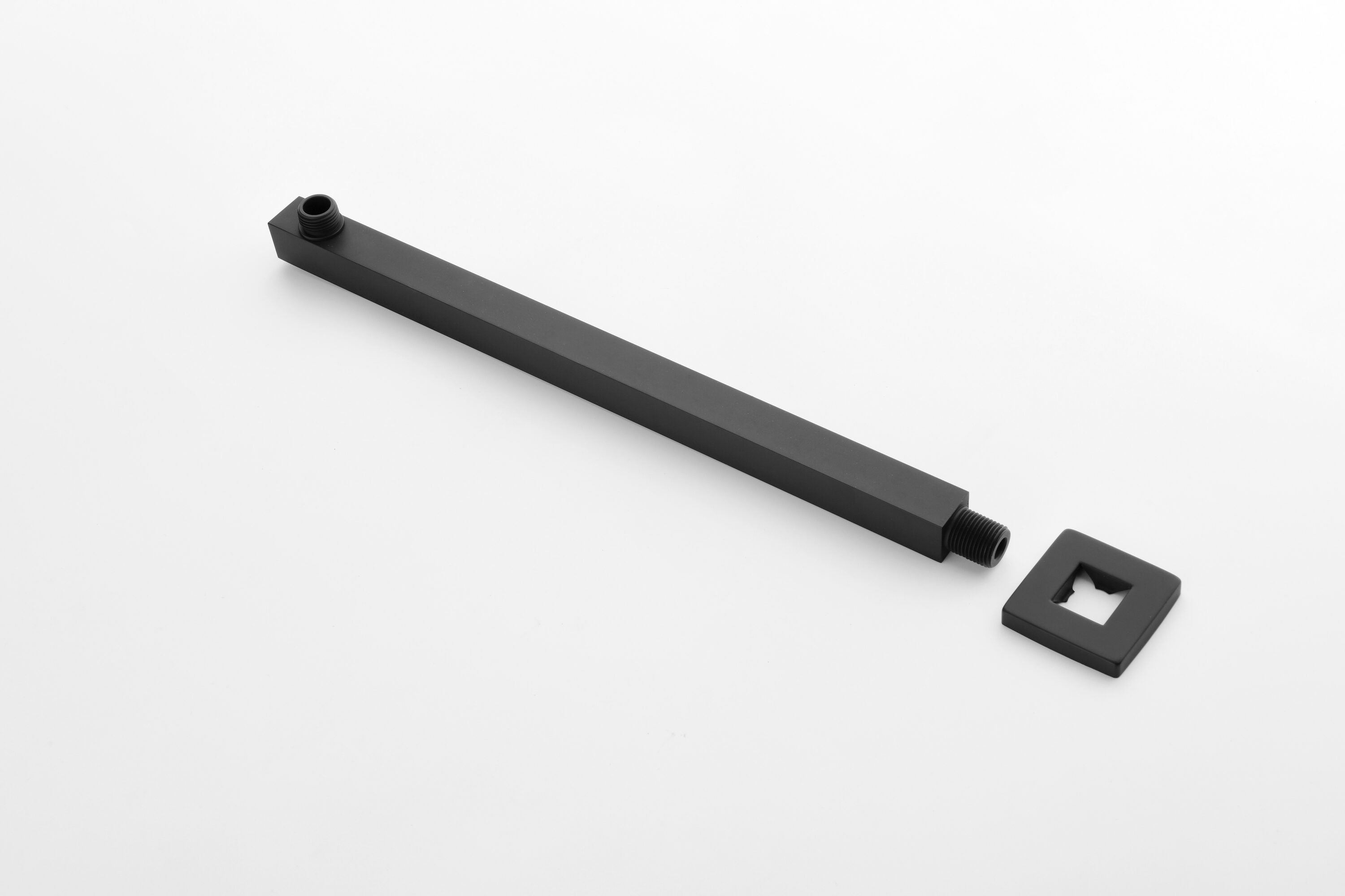 LUXEYARD Shower Arm with Flange 1 2 NPT Tapered Threads Rain Shower ...