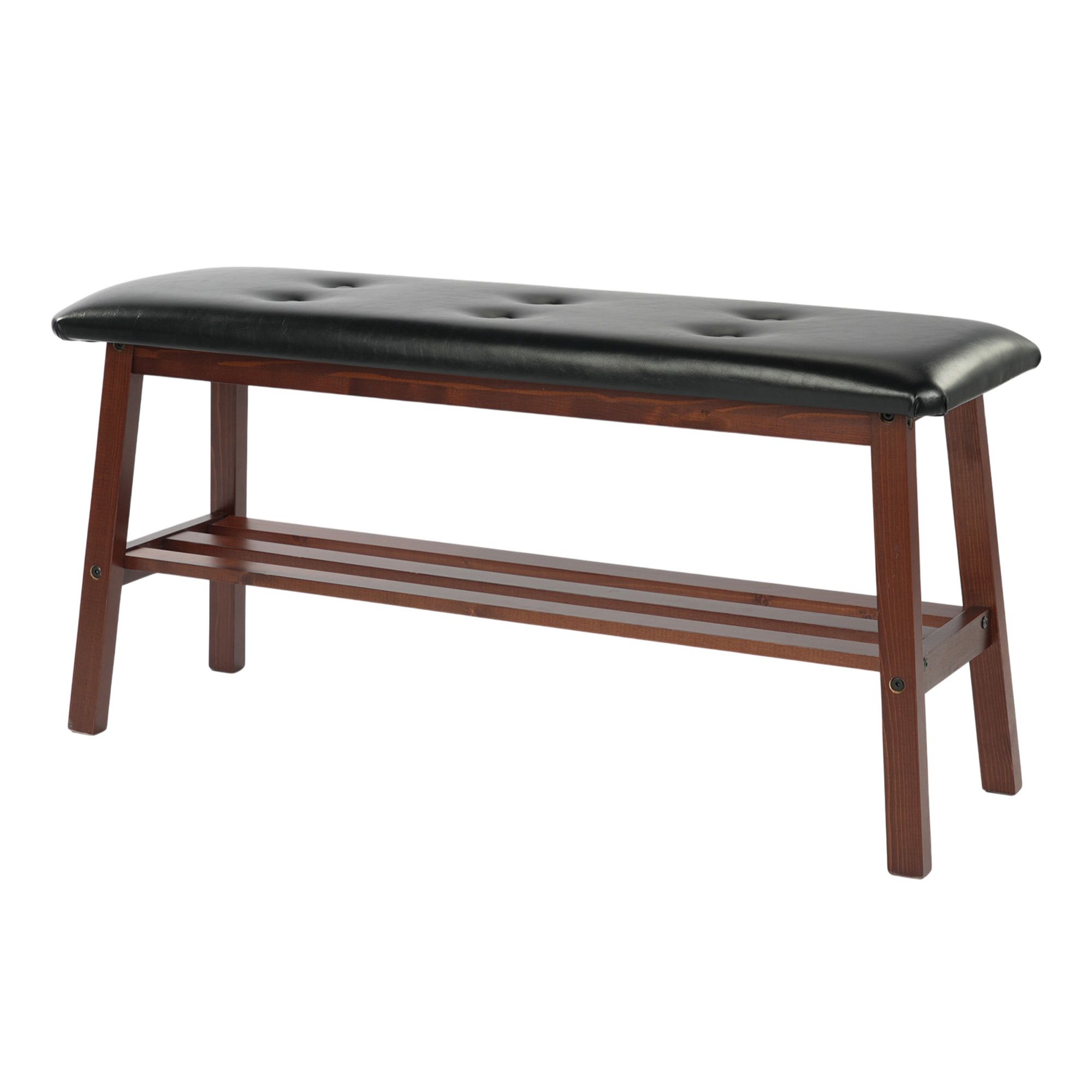 Winado 39.4in Dining Room Bench with PU Leather Upholstered with Seat ...