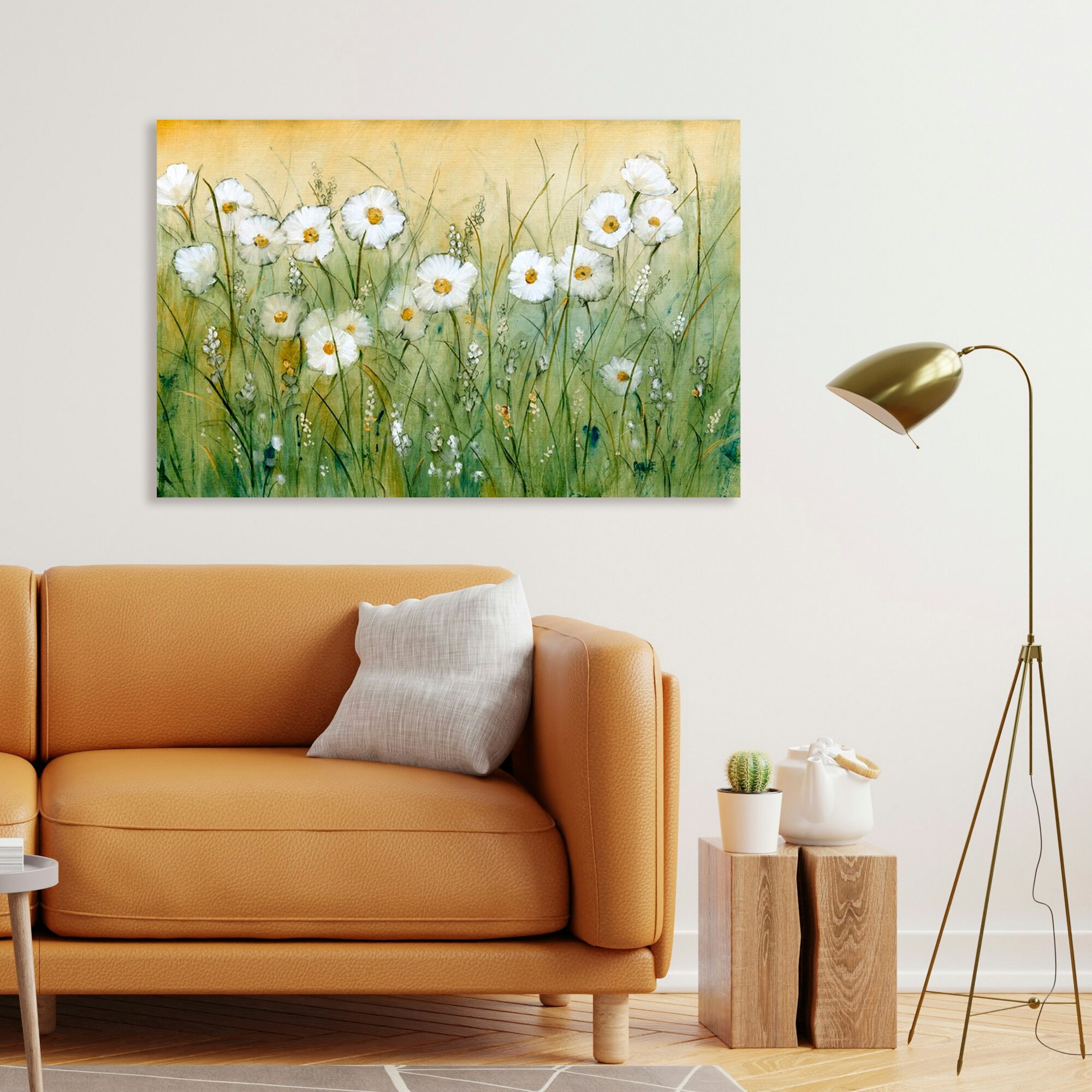 Somerset House Daisy Spring II Fine Art Giclee Print on Gallery Wrap ...