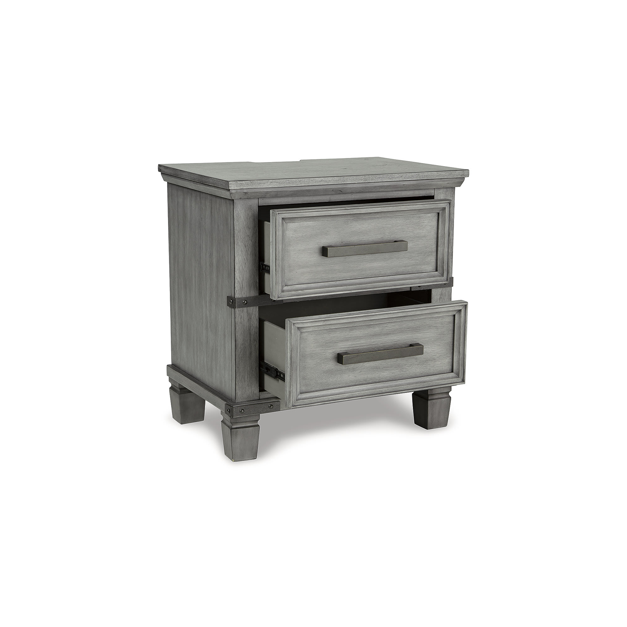 Signature Design by Ashley Russelyn Light Weathered Gray Nightstand ...