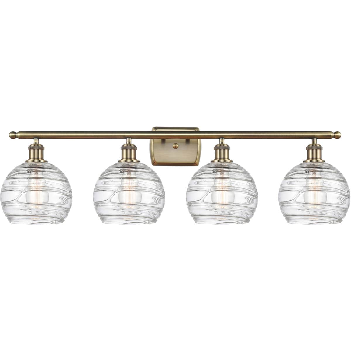 Innovations Lighting 516-4W-AB-G1213-8 Ballston Deco Swirl Bathroom ...