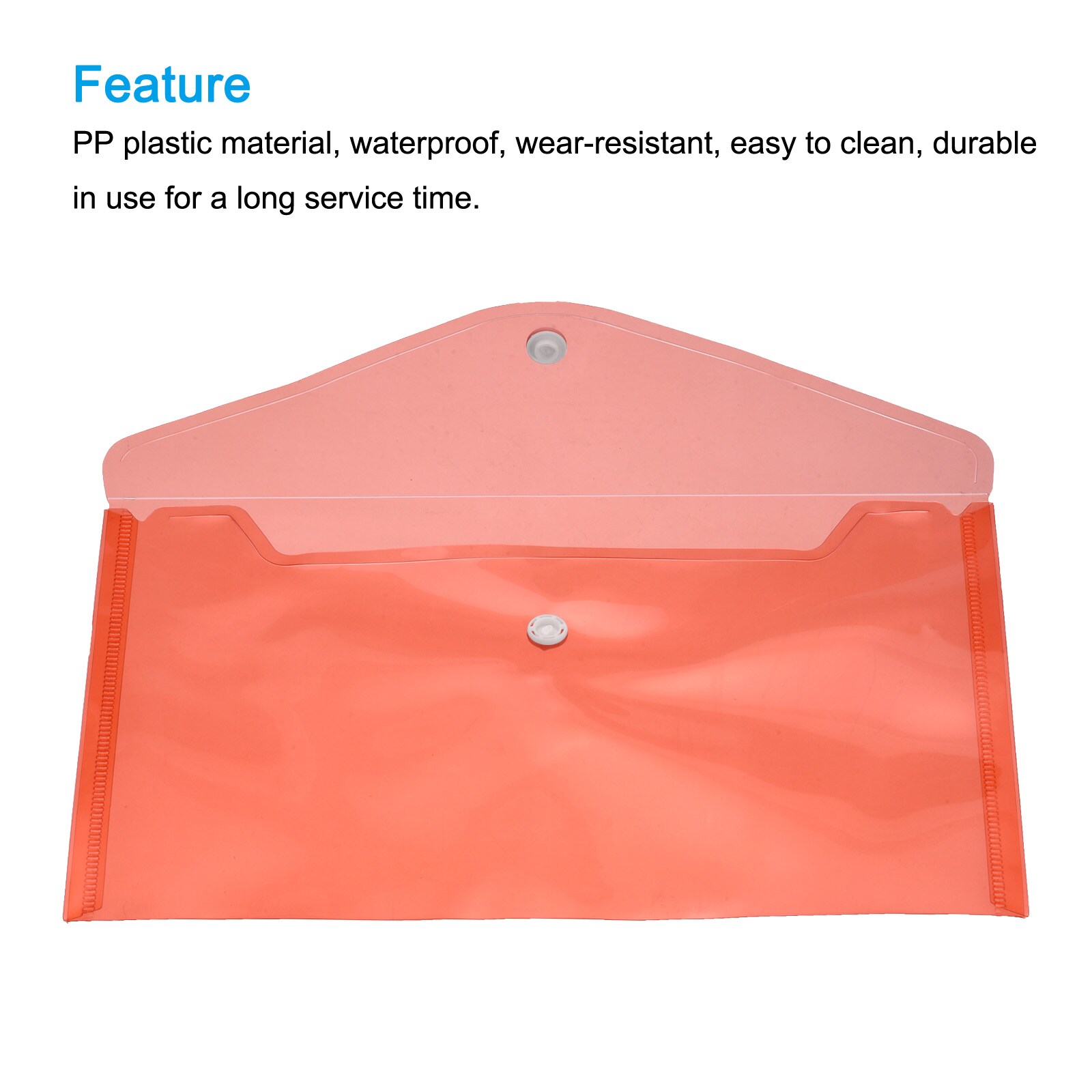 Unique Bargains File Folders A5 Size Plastic Envelopes Document ...